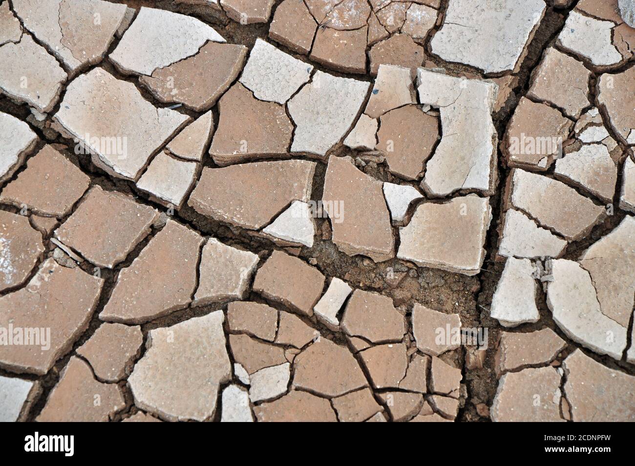 Eroded clay soil Stock Photo - Alamy