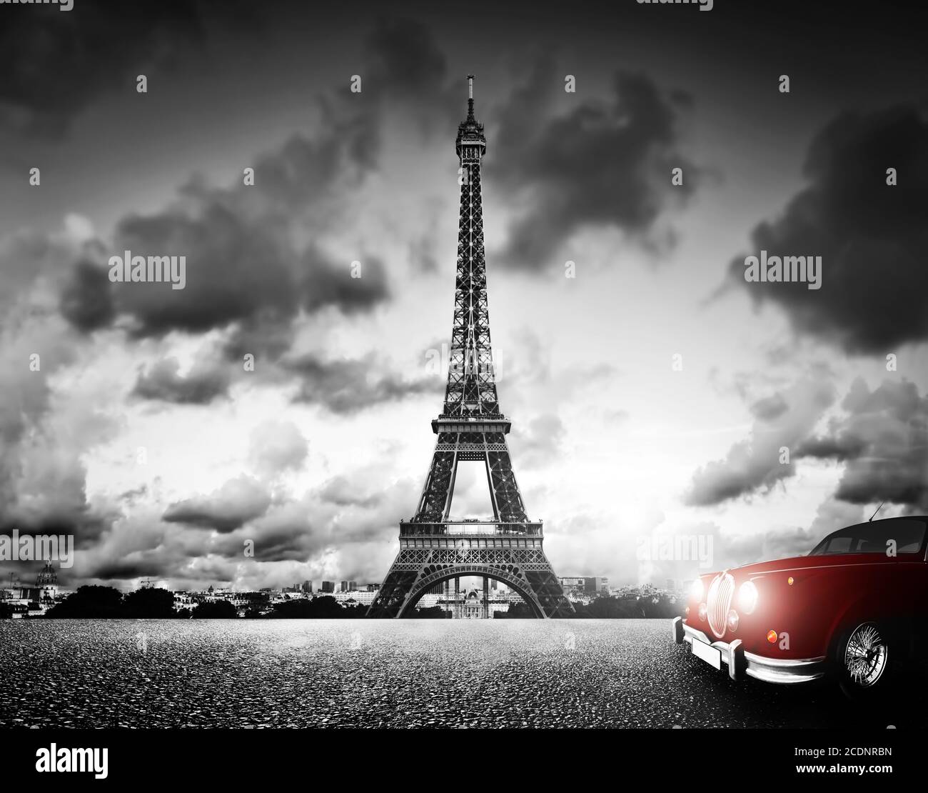 France paris black and white hi-res stock photography and images - Alamy