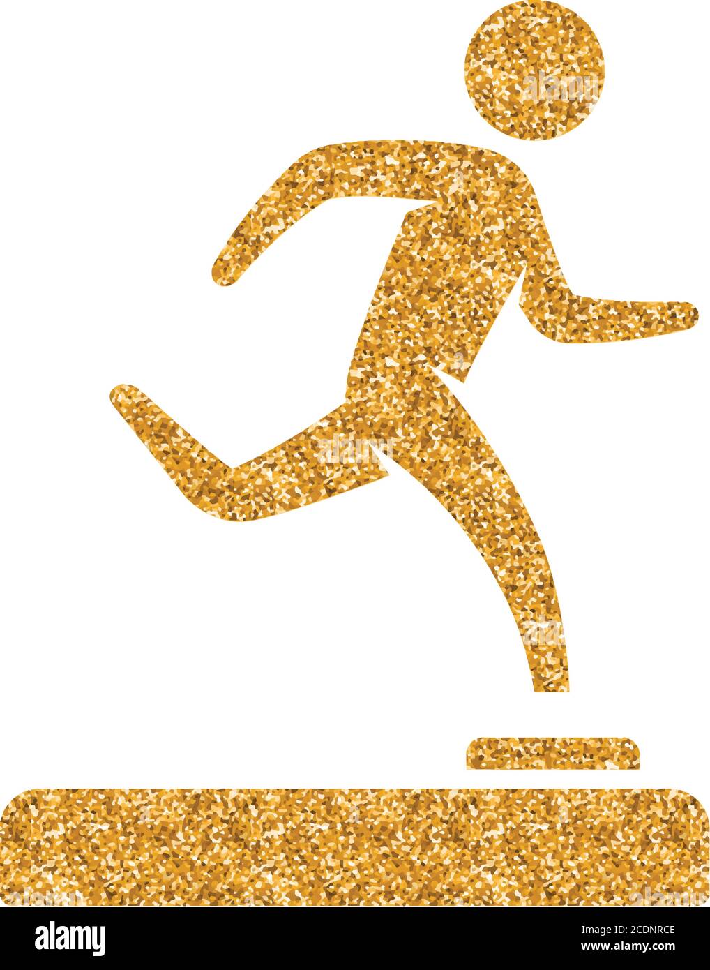 Baseball trophy icon in gold glitter texture. Sparkle luxury style ...