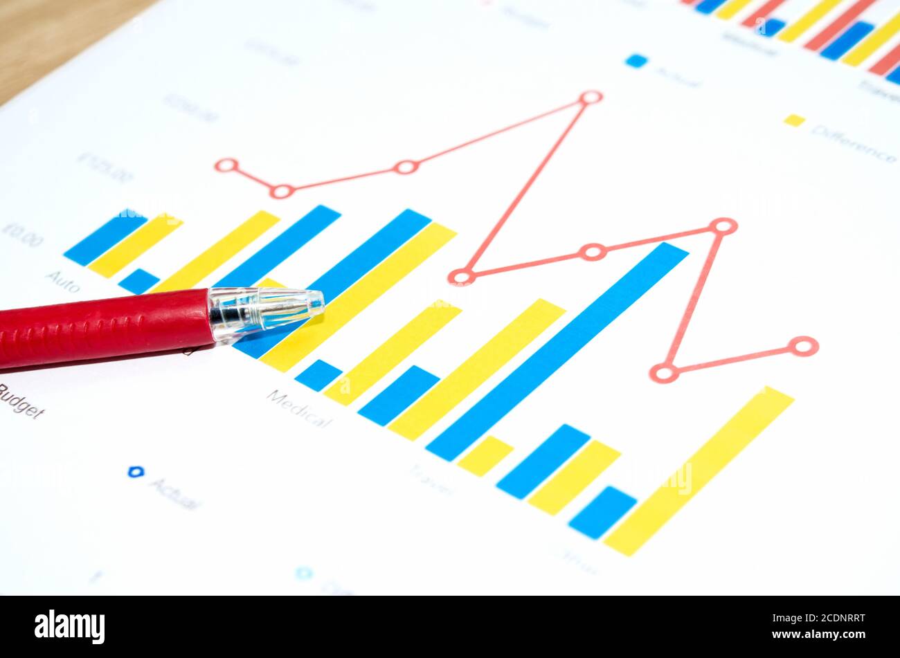 chart and pen Stock Photo - Alamy