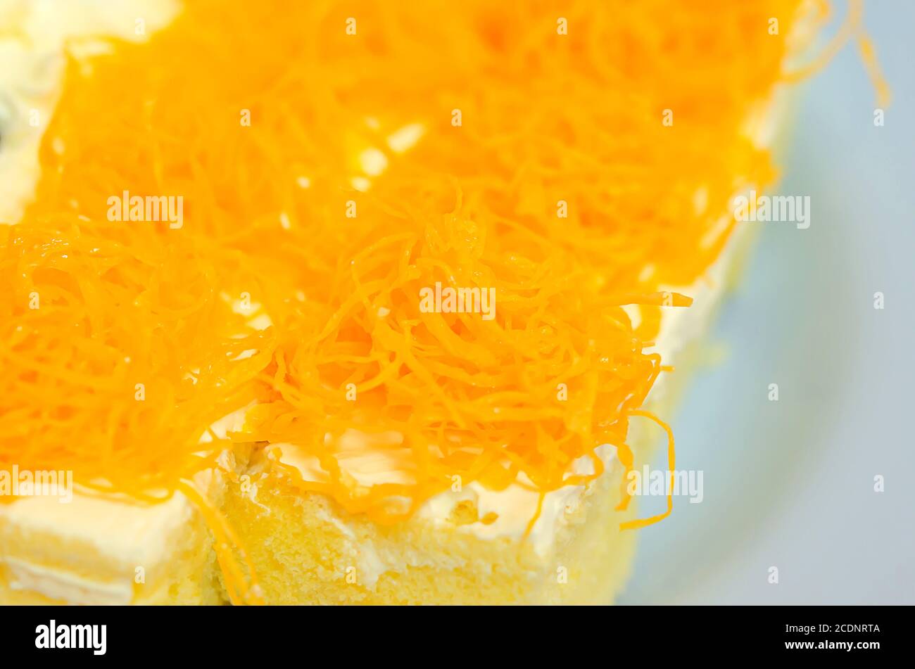 Foi thong cake thai dessert hi-res stock photography and images - Alamy