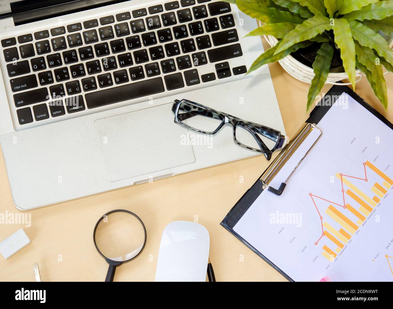 computer laptop chart Stock Photo - Alamy