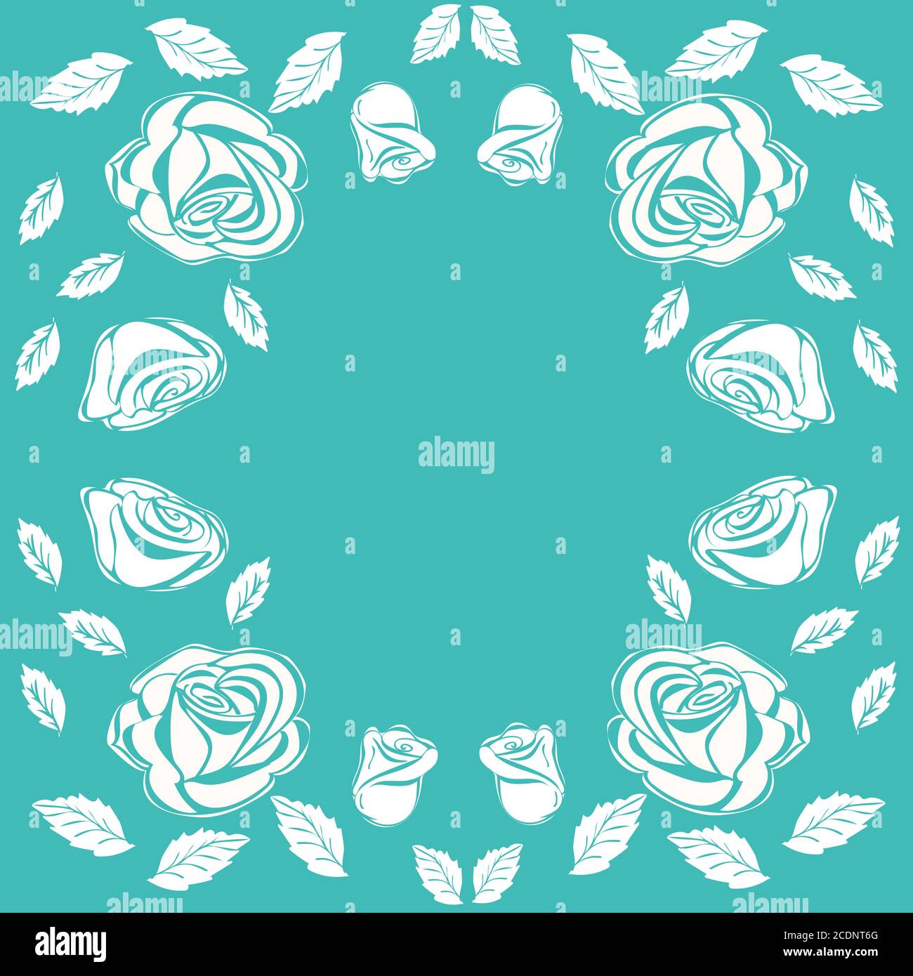 Floral frame vintage rose Stock Photo - Alamy