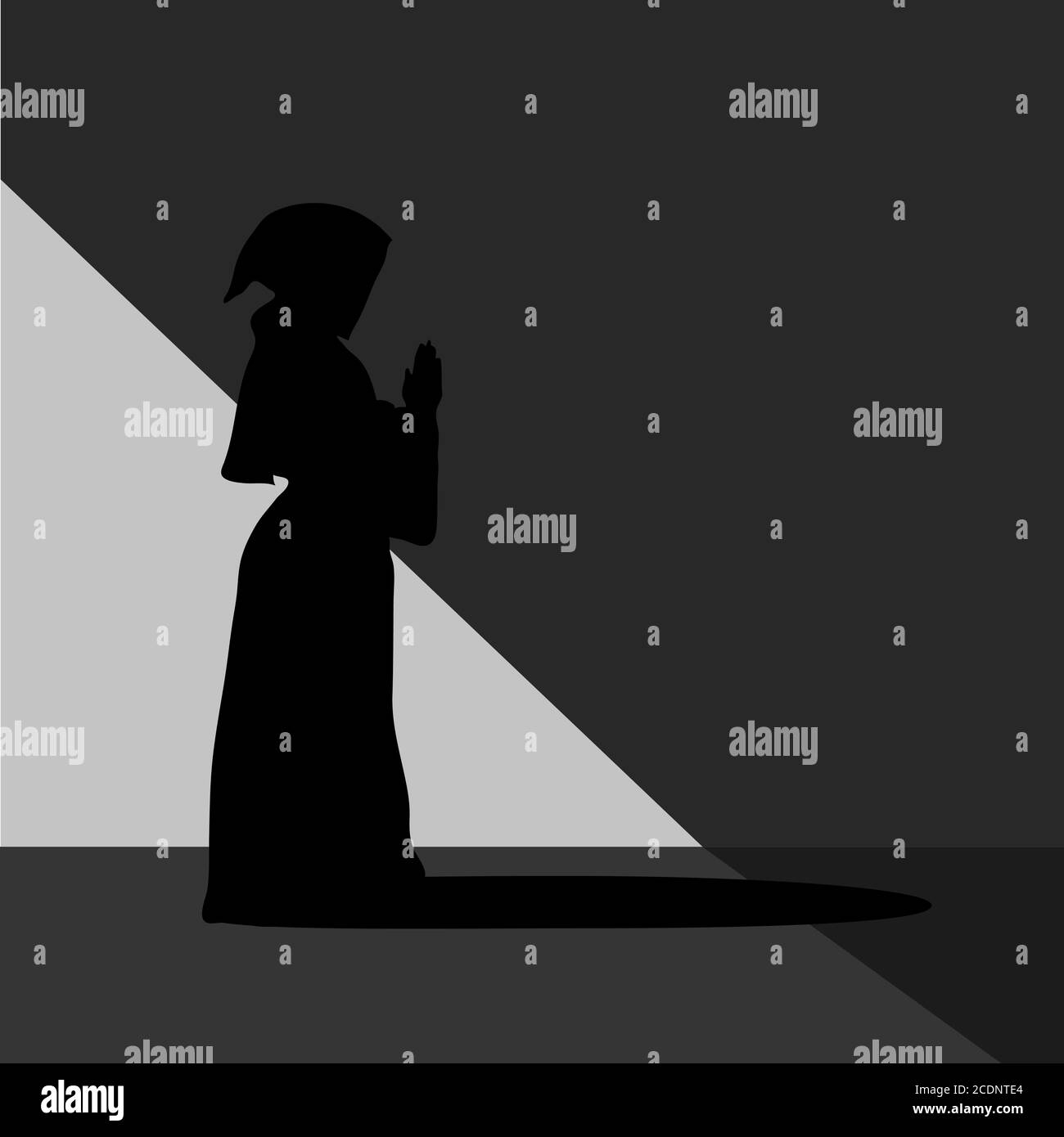 Religious people praying Black and White Stock Photos & Images - Alamy