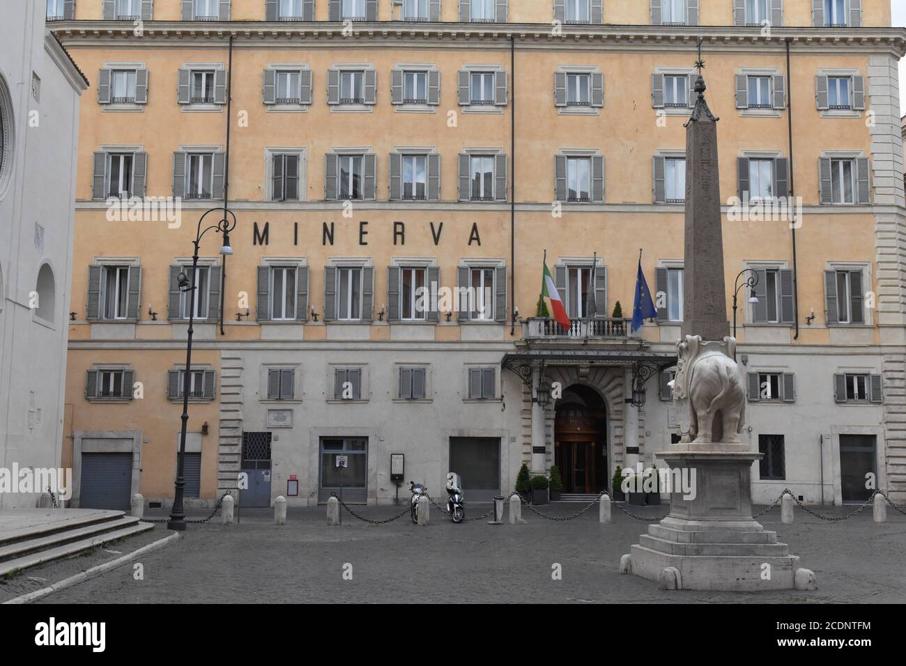 MINERVA HOTEL LUXURY HOTEL A FEW STEPS FROM THE PANTHEON Stock Photo ...