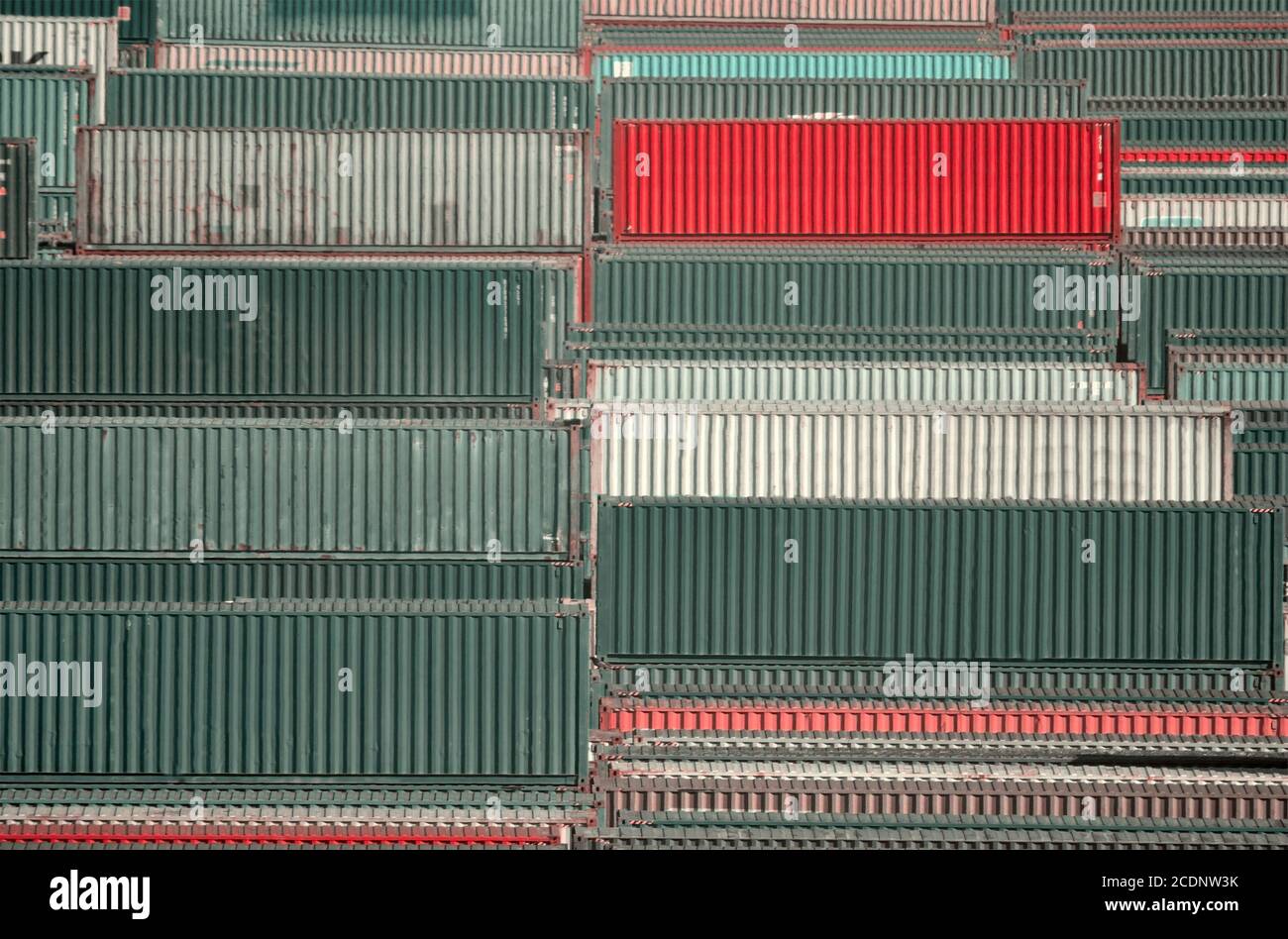 The containers in port Stock Photo - Alamy