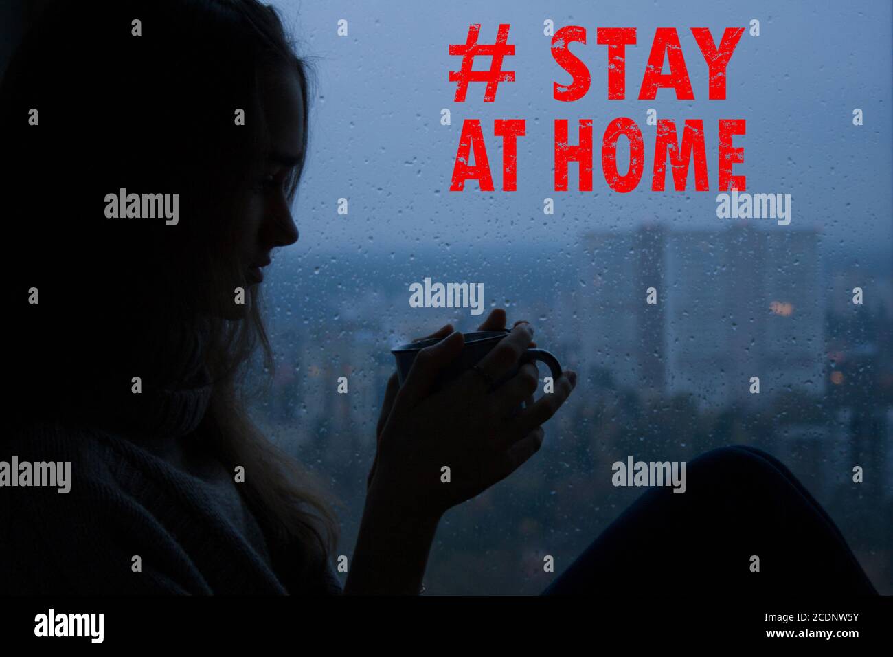 Stay at home virus quarantine background. Coronavirus backdrop with ...