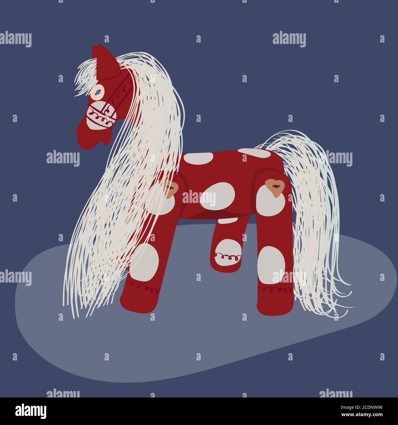 toy red horse children Stock Photo - Alamy