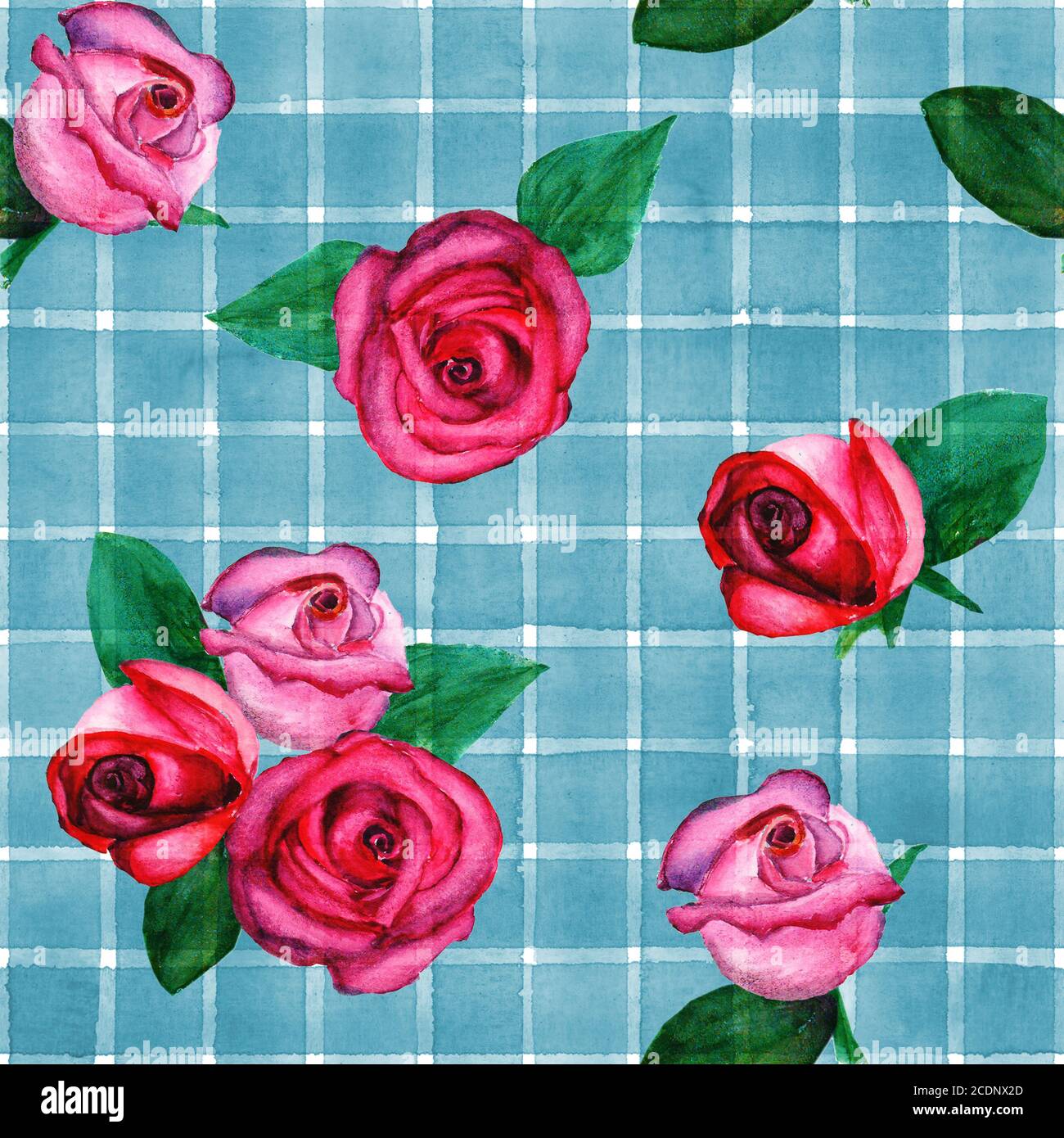 Watercolour red rose hi-res stock photography and images - Alamy