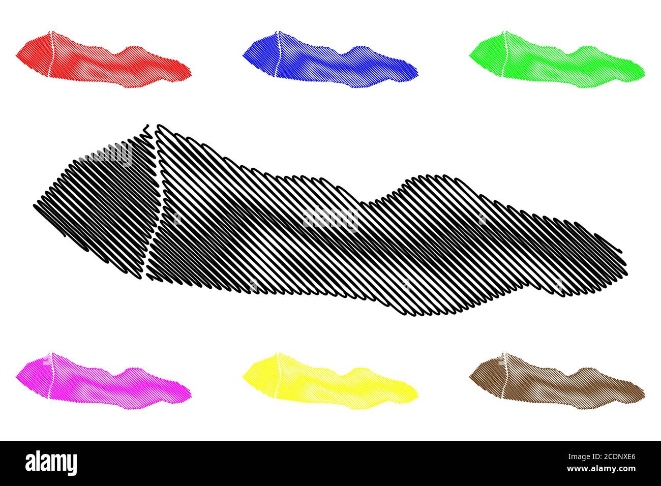 Dili City (Democratic Republic of Timor-Leste, East Timor) map vector ...