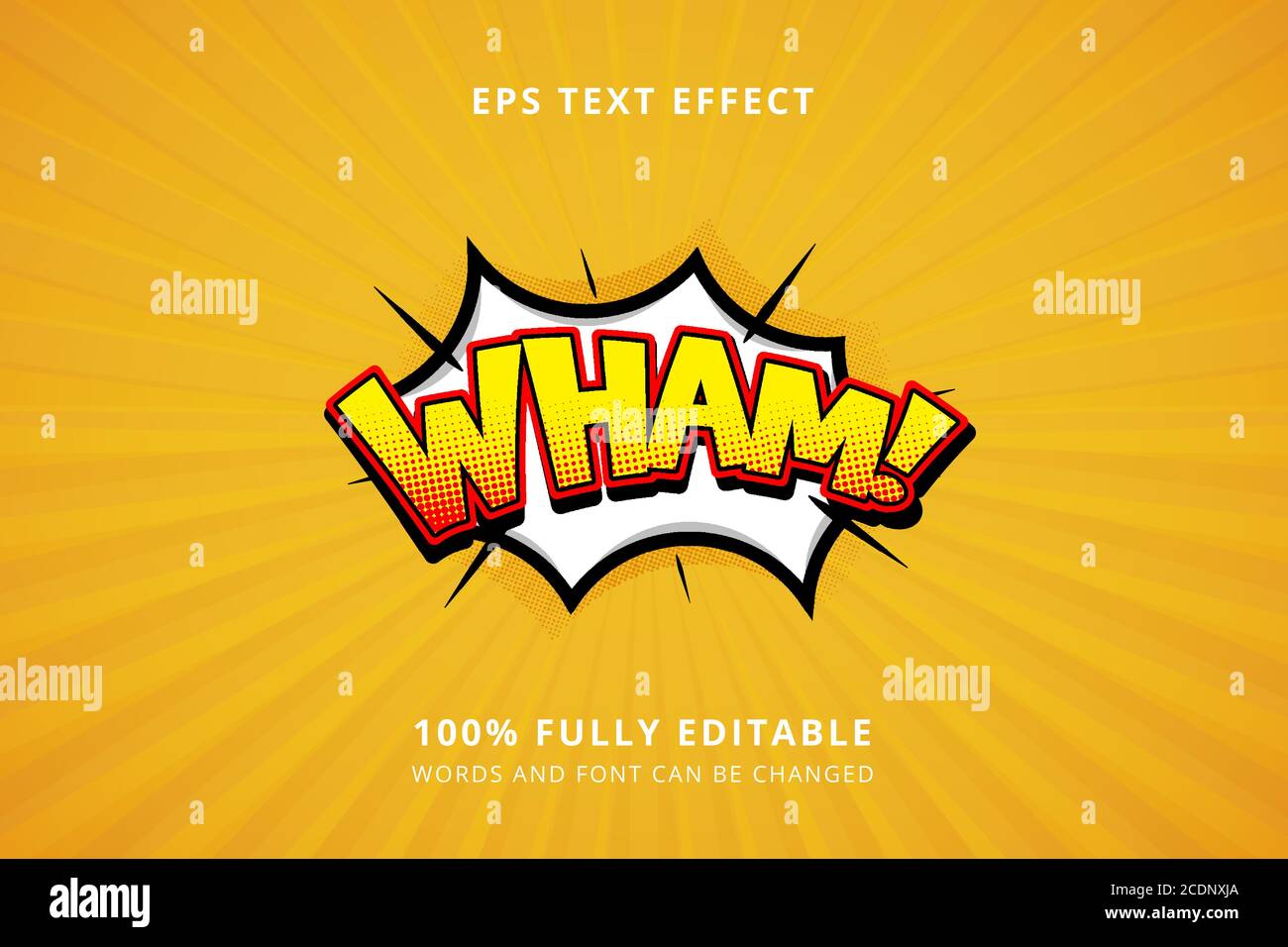 Comic text halftone Stock Vector Images - Alamy