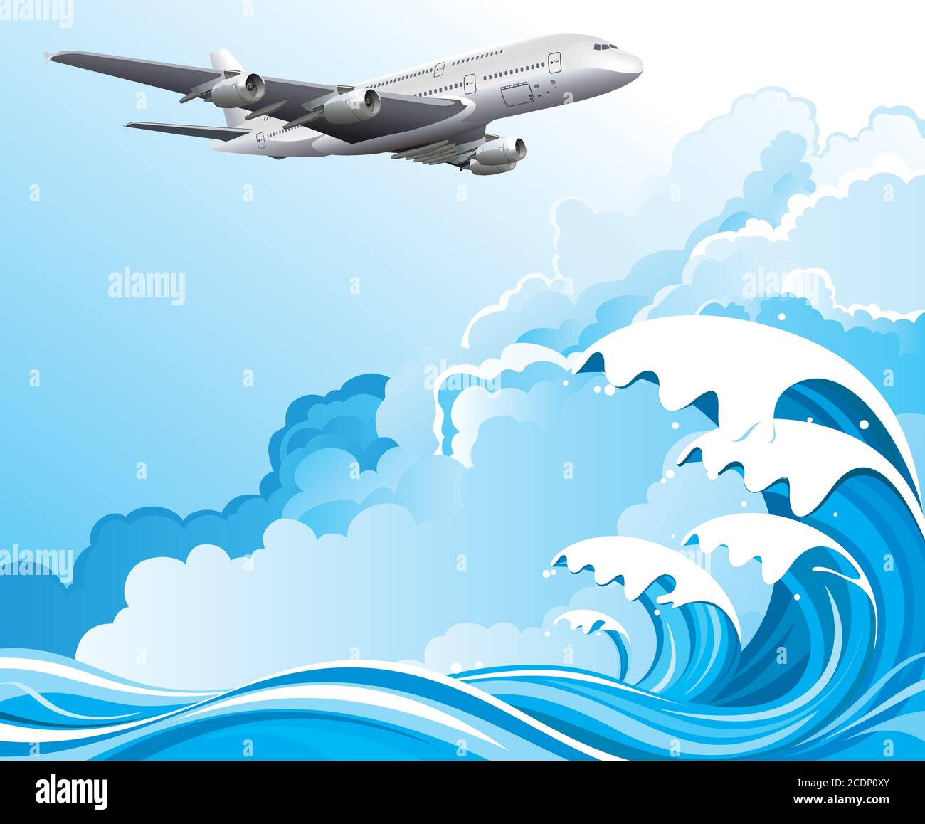 Picturesque waves Stock Vector Images - Alamy