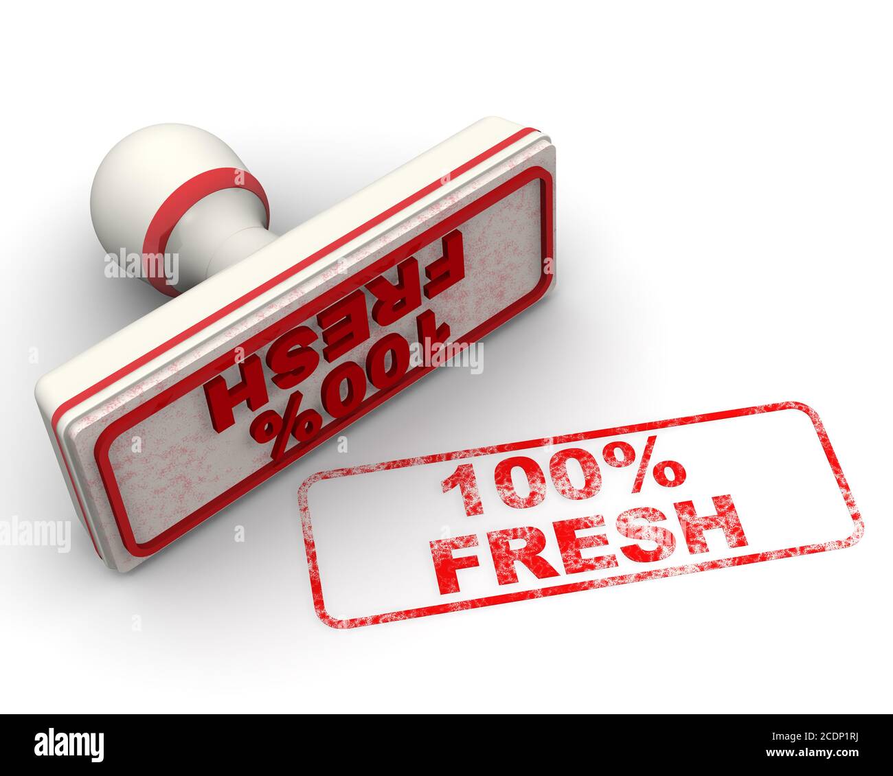 Fully fresh. The stamp and an imprint. The white seal and red imprint ...