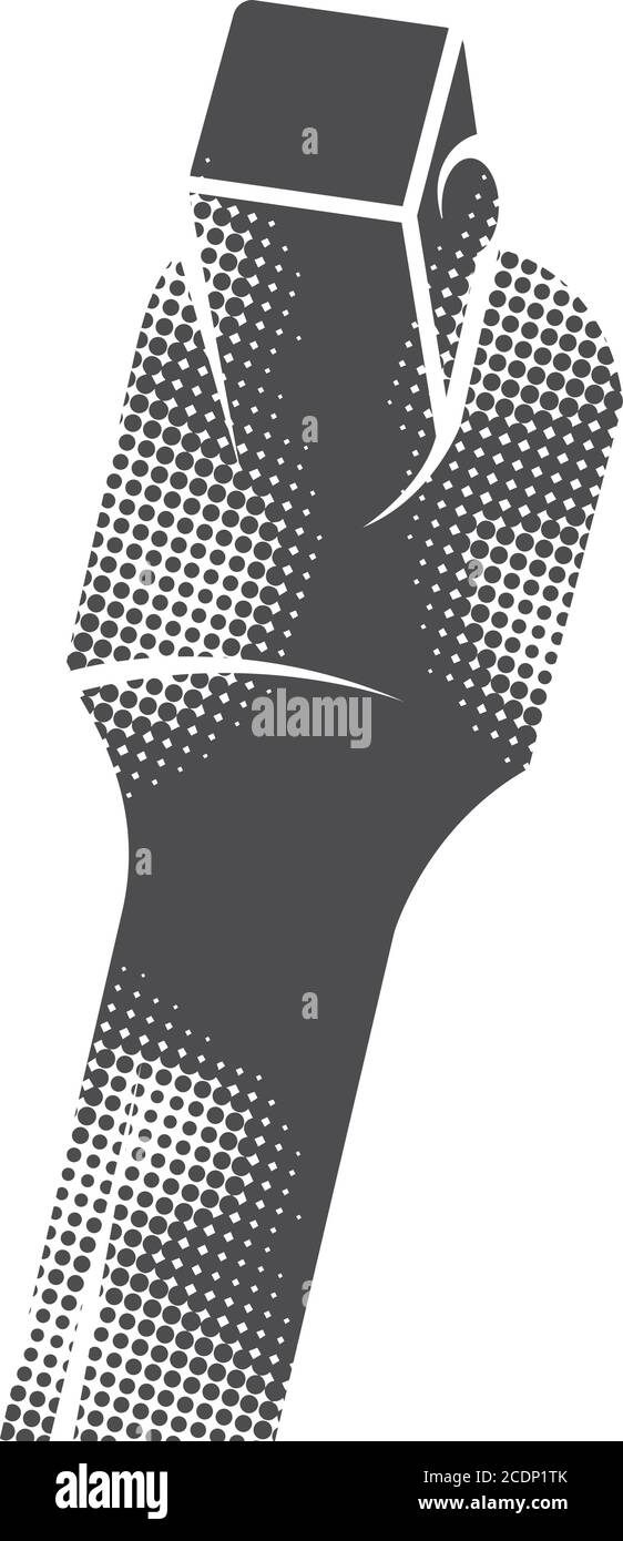 Breaker bar icons in halftone style. Automotive vehicle maintenance ...