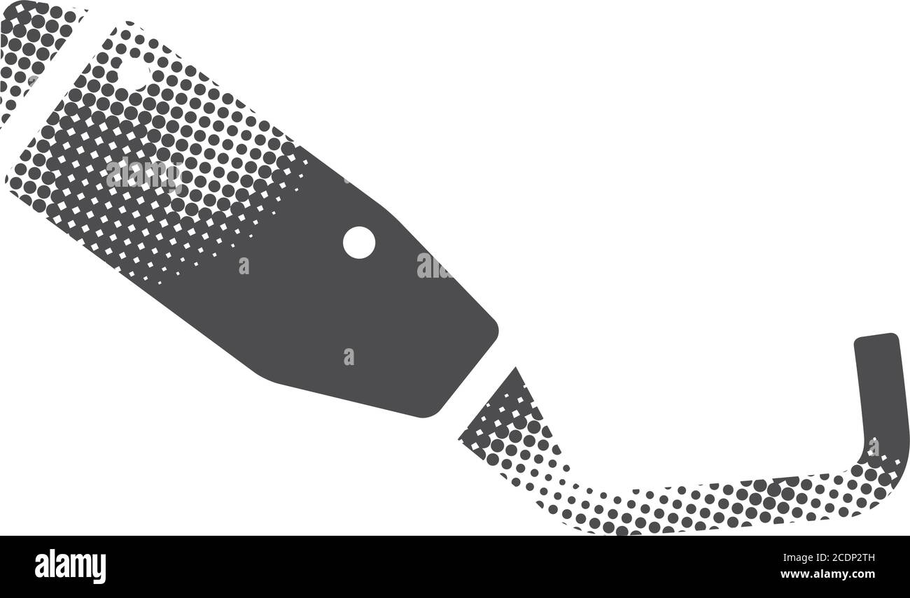 Motorcycle exhaust icon in halftone style. Black and white monochrome ...