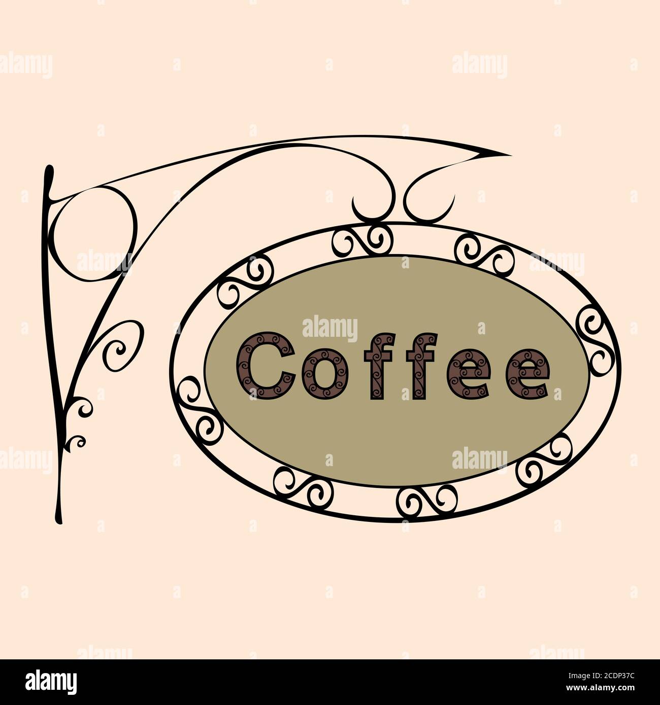 Retro Vintage Coffee Shop Sign High Resolution Stock Photography and ...