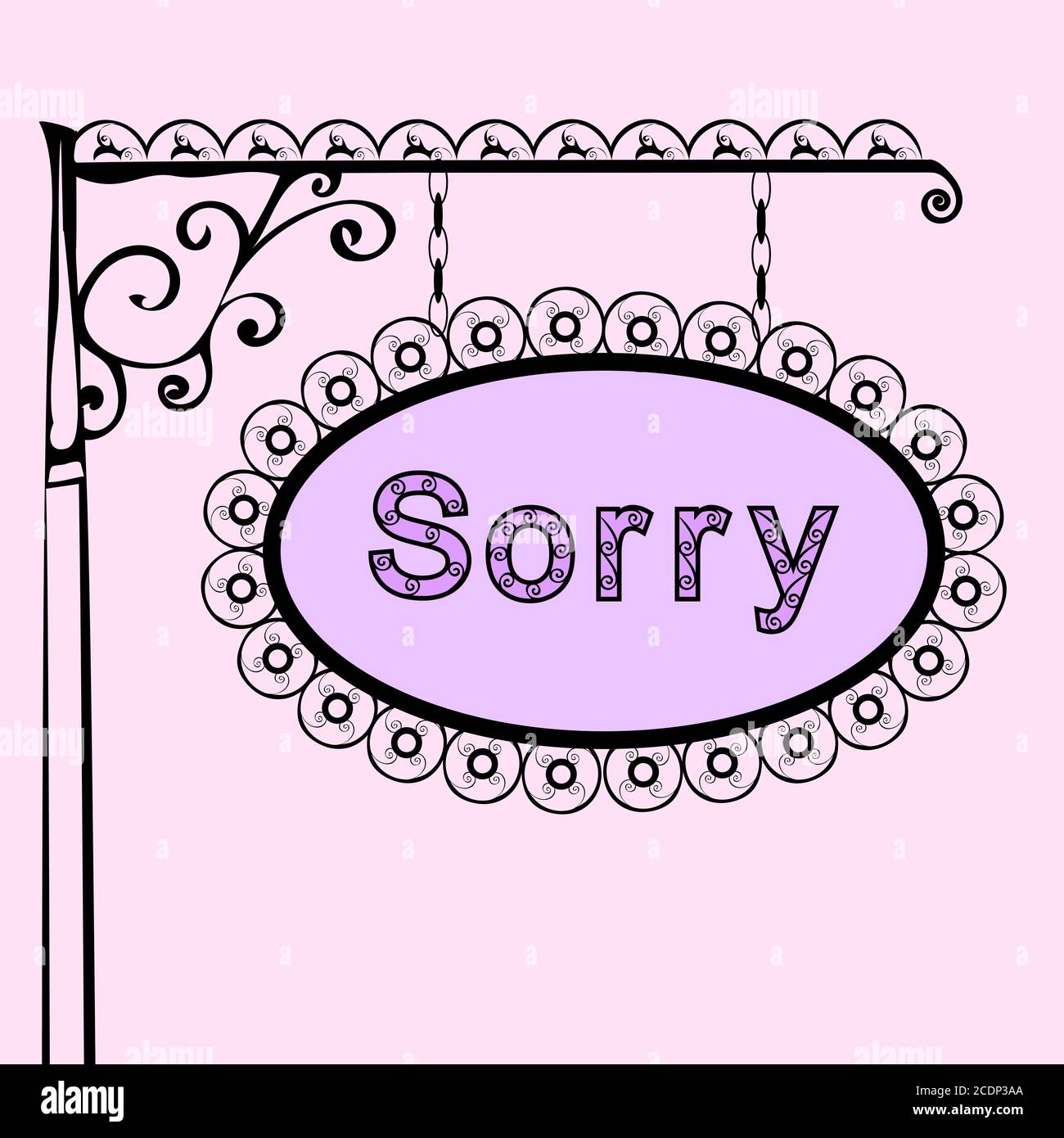Apology sign hi-res stock photography and images - Alamy