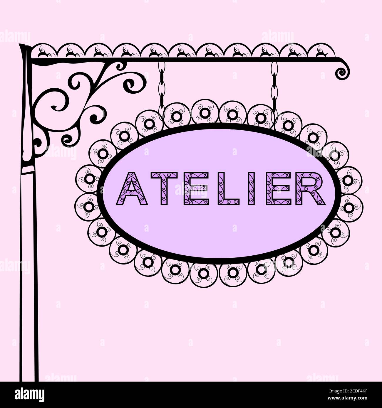 Atelier sign hi-res stock photography and images - Alamy