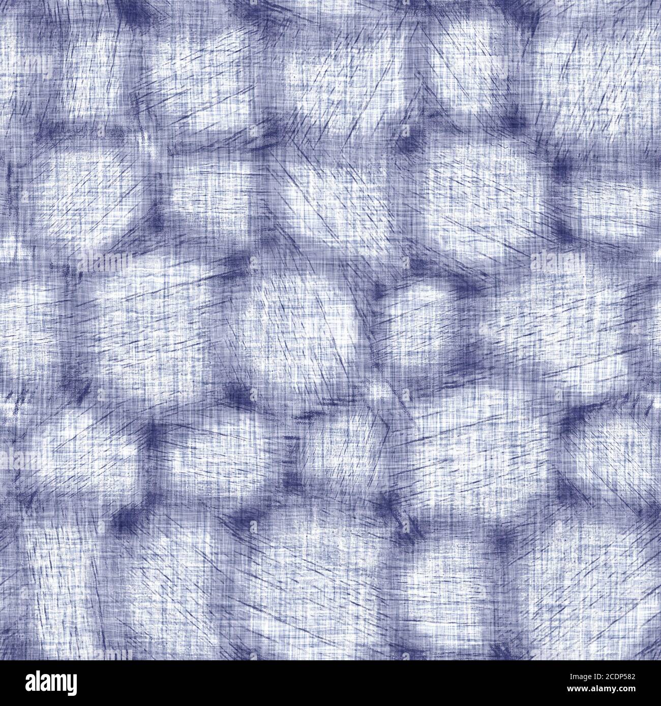 Seamless indigo doodle dot texture. Blue woven boro cotton dyed effect ...