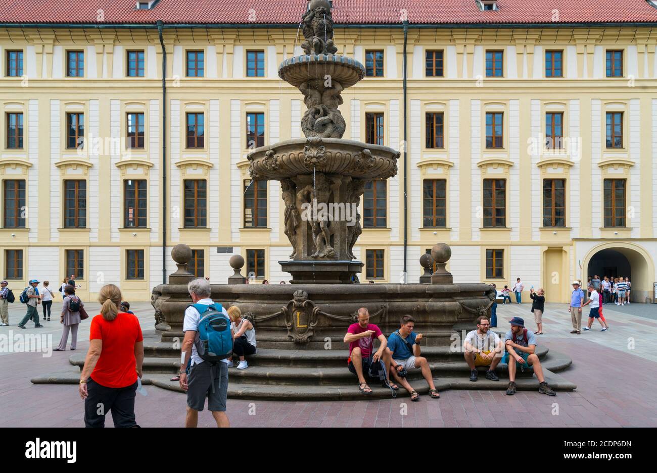 Prague Castle, Prazsky hrad, Prague, Czech Republic, Europe Stock Photo ...