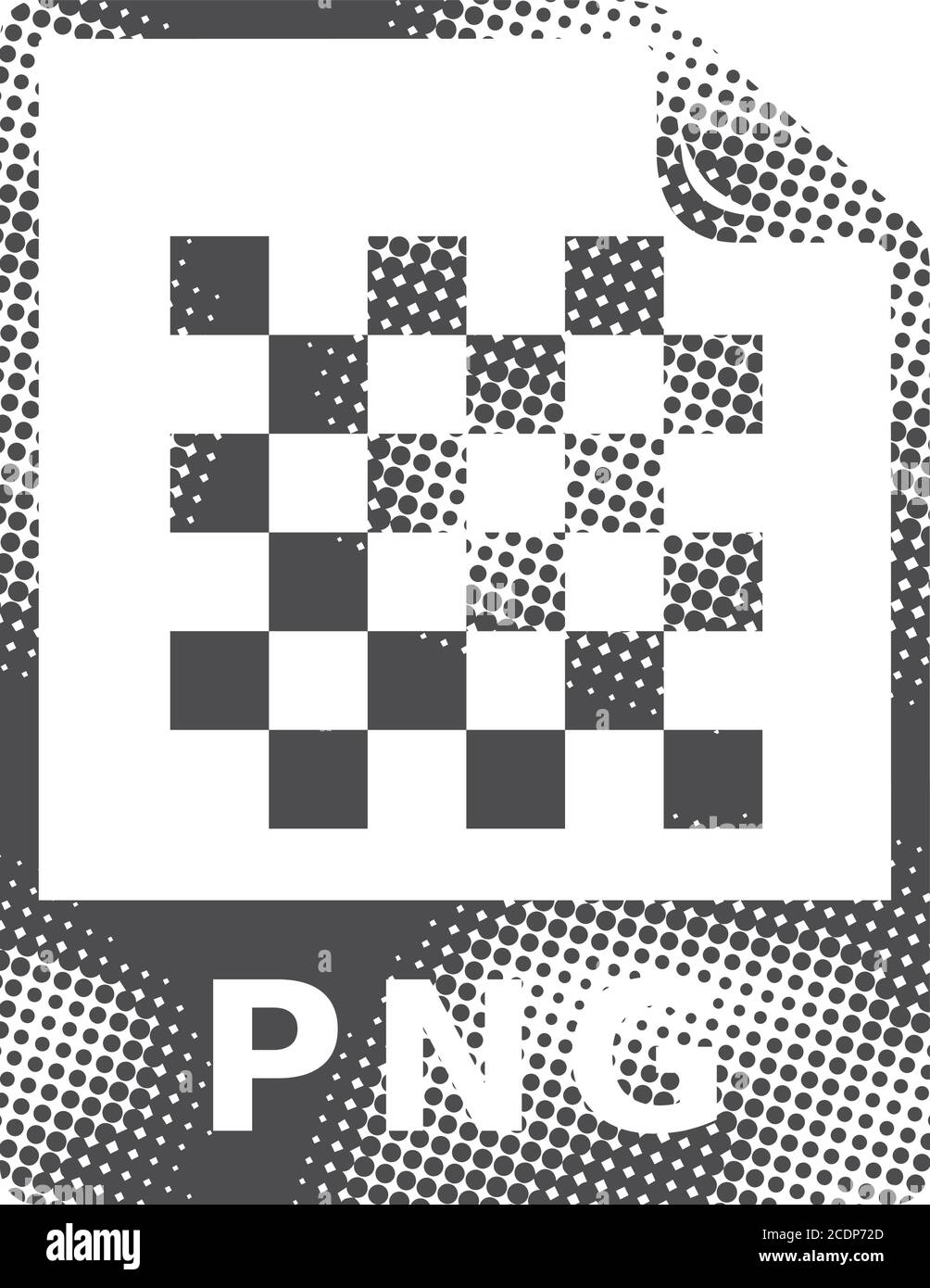 Image picture file format icon in halftone style. Black and white ...