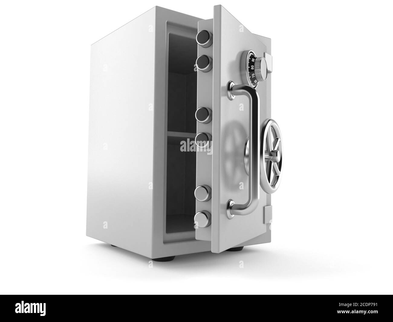 Open safe isolated on white background Stock Photo - Alamy