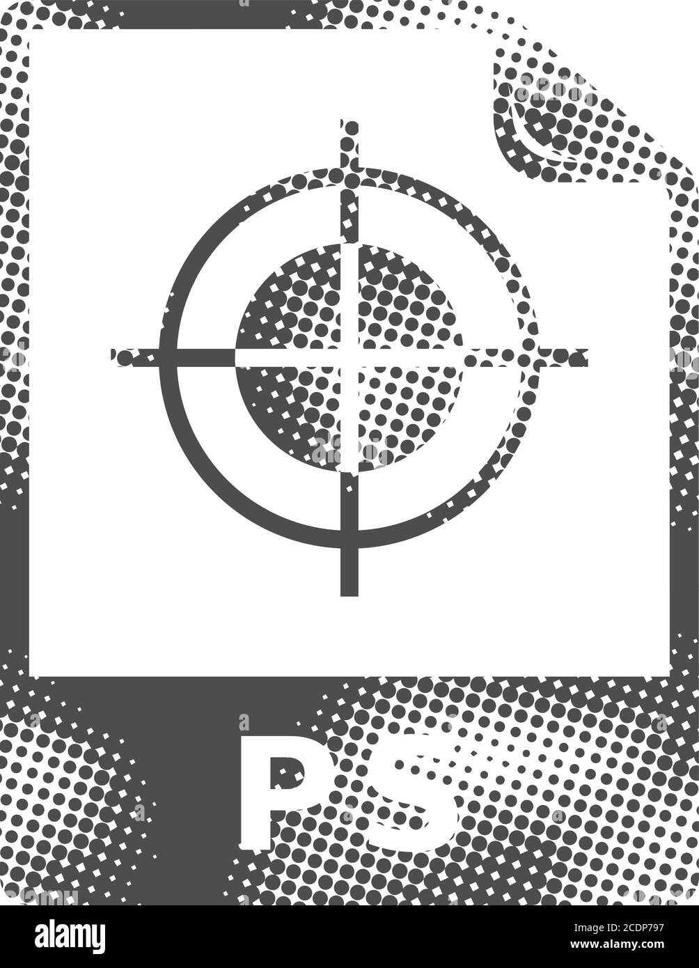 TIF file format icon in halftone style. Black and white monochrome vector illustration Stock ...