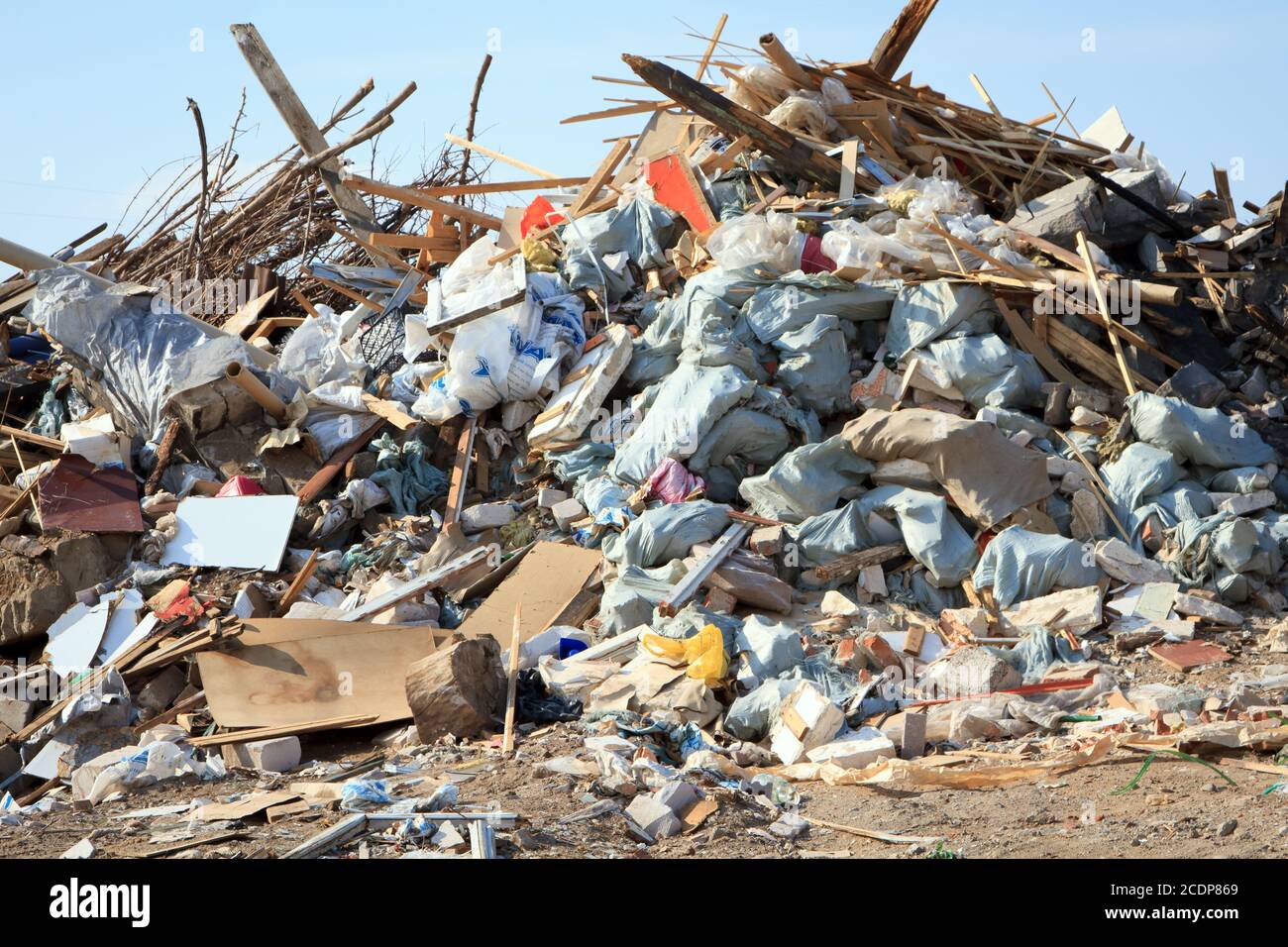 Volgograd, Russian Federation - September10, 2015: Large garbage dump ...