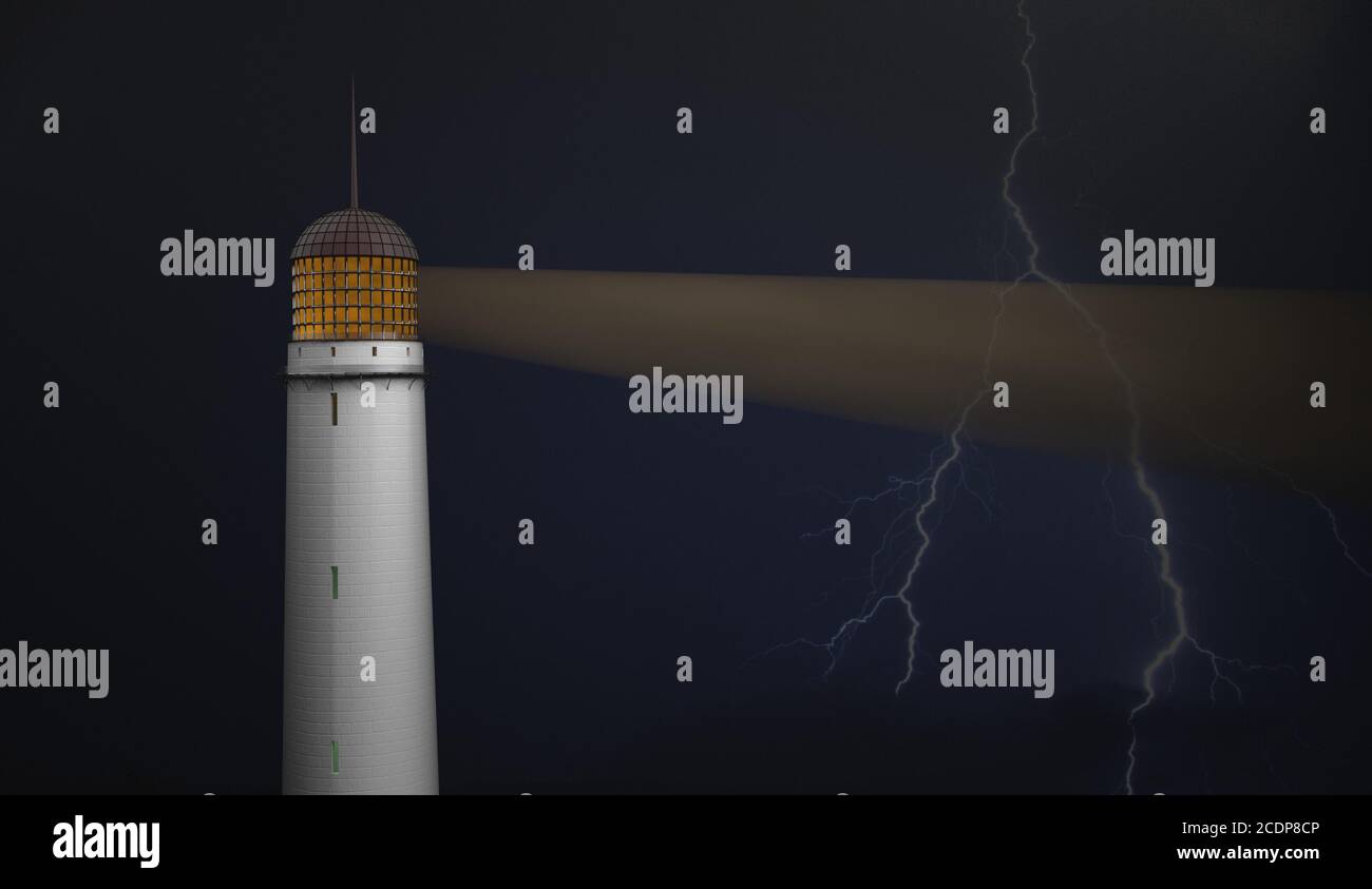 3d lightning bolt illustration hi-res stock photography and images - Alamy