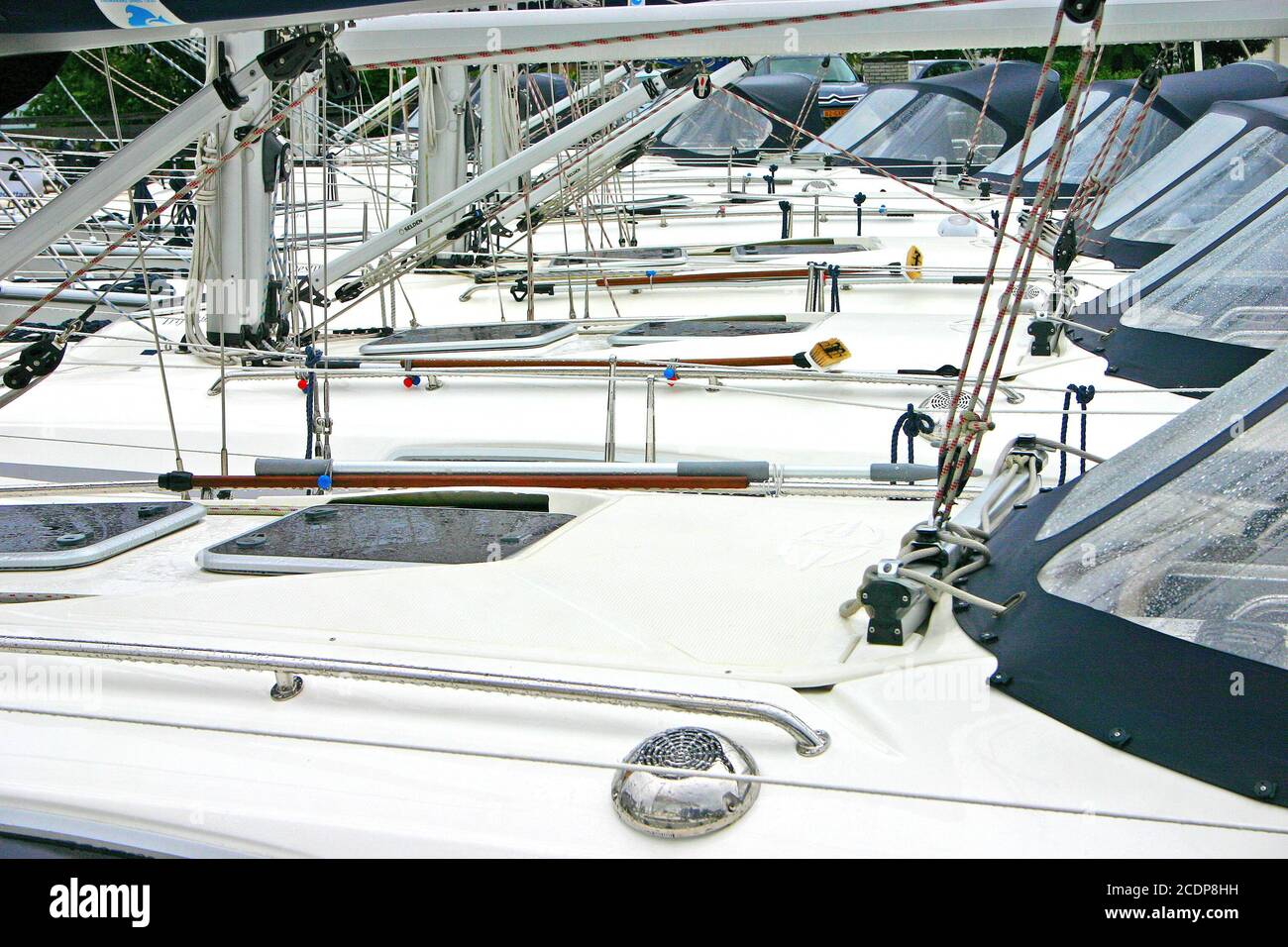 Front Deck Sailing Boat Stock Photo - Alamy