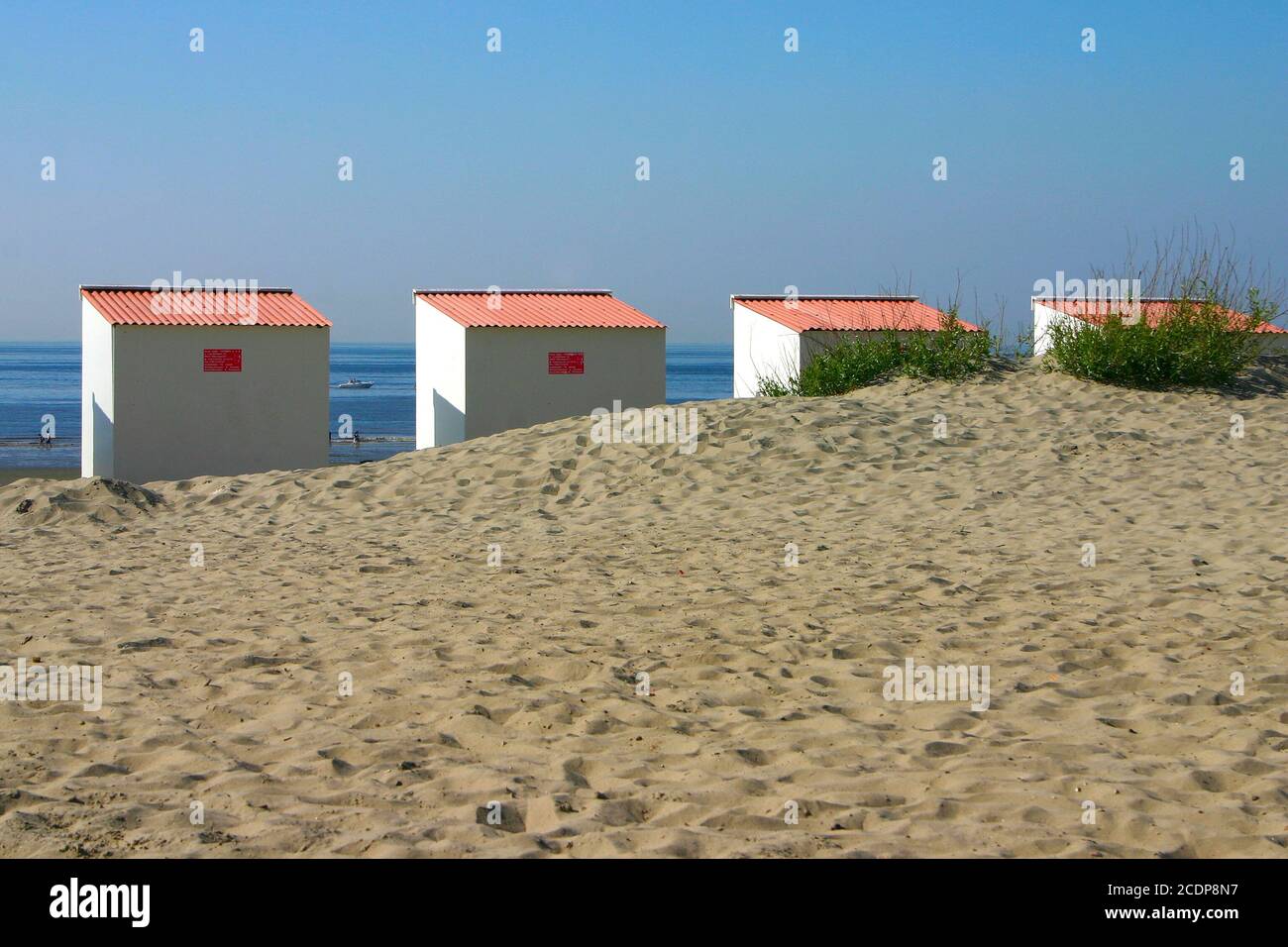 Close Up Beach Cabines Stock Photo - Alamy