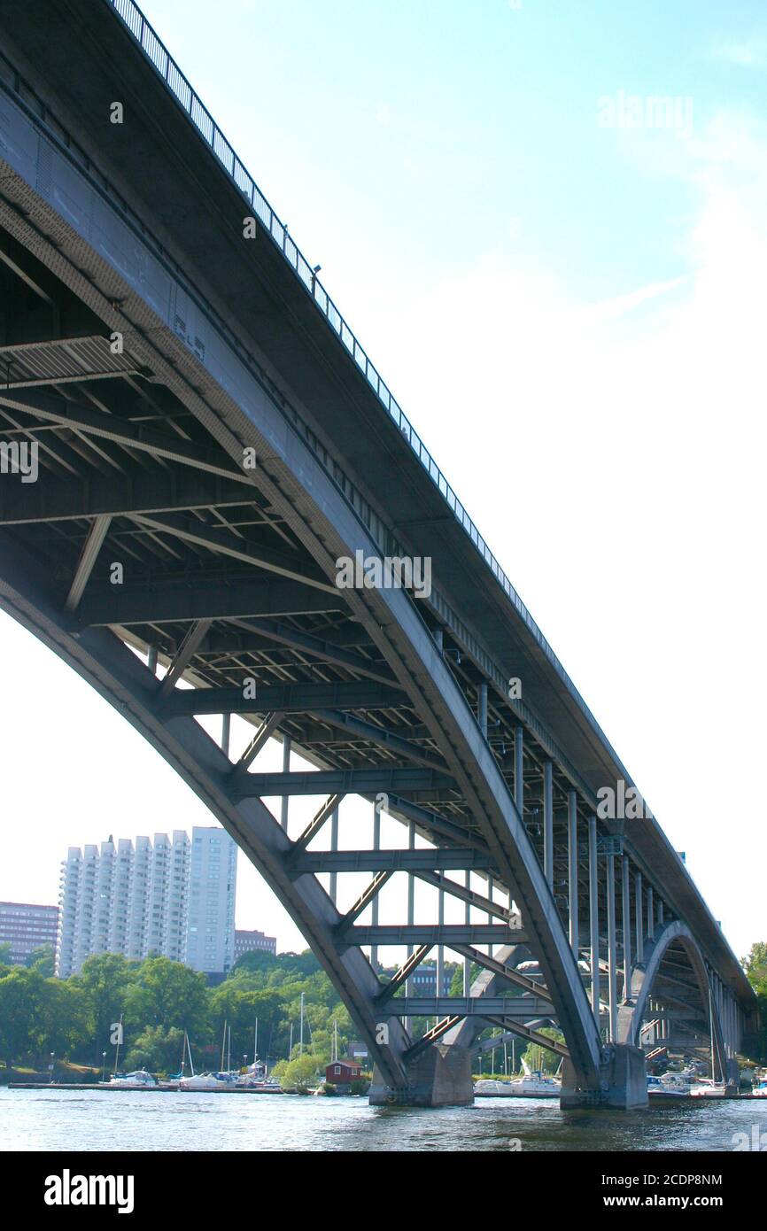 Vasterbron Bridge - East Side Stock Photo - Alamy