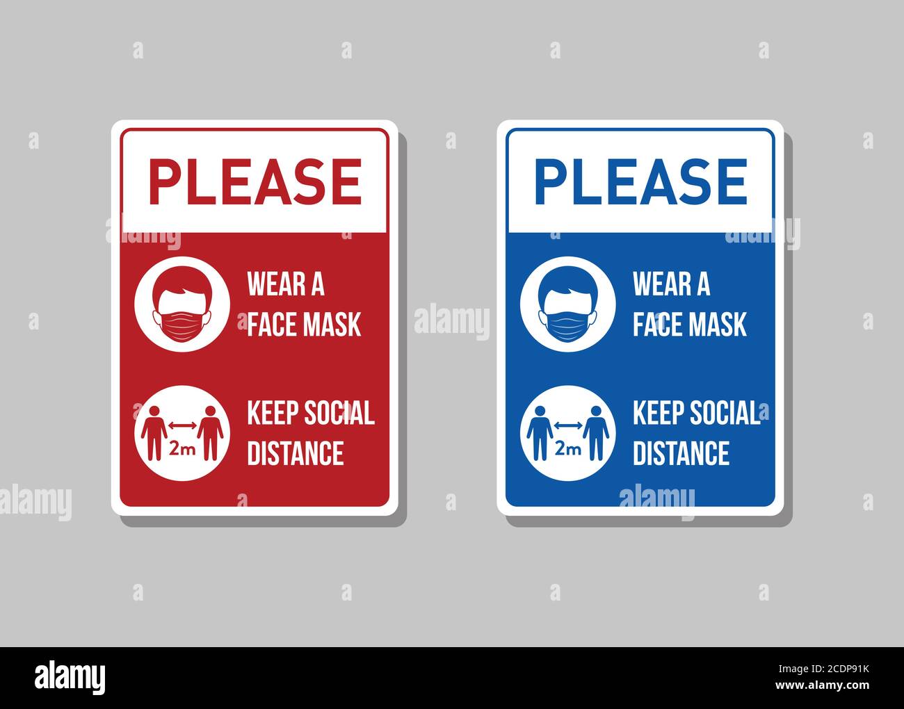 Please wear face mask and keep social distance. Notice board. Wall ...