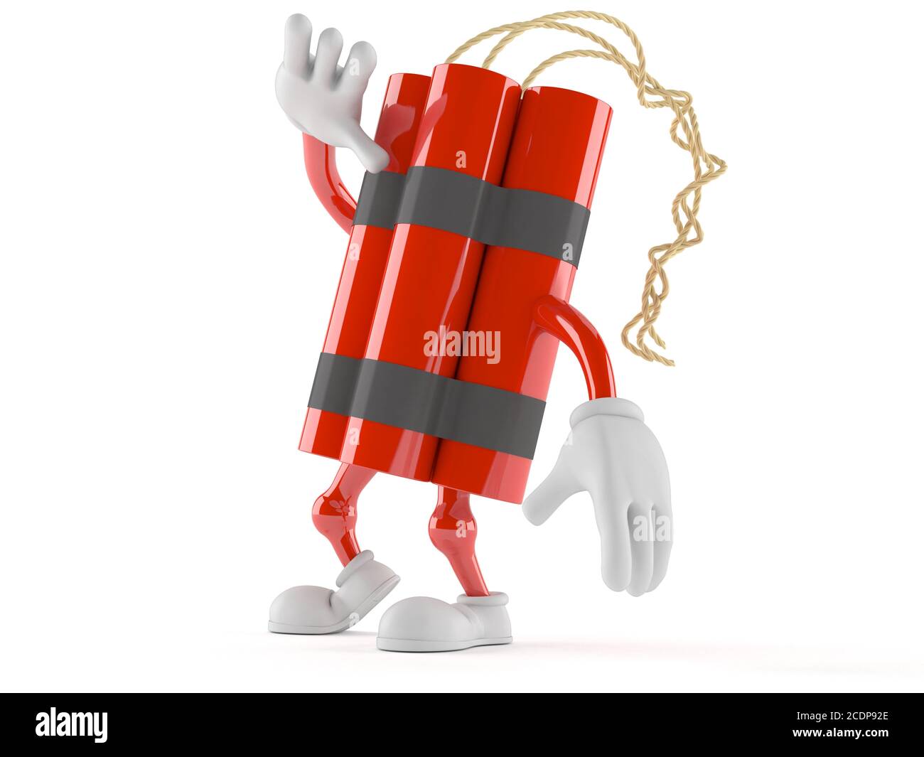 Dynamite character isolated on white background Stock Photo - Alamy