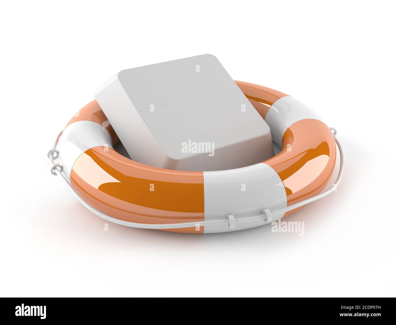 Computer help concept isolated on white background Stock Photo - Alamy