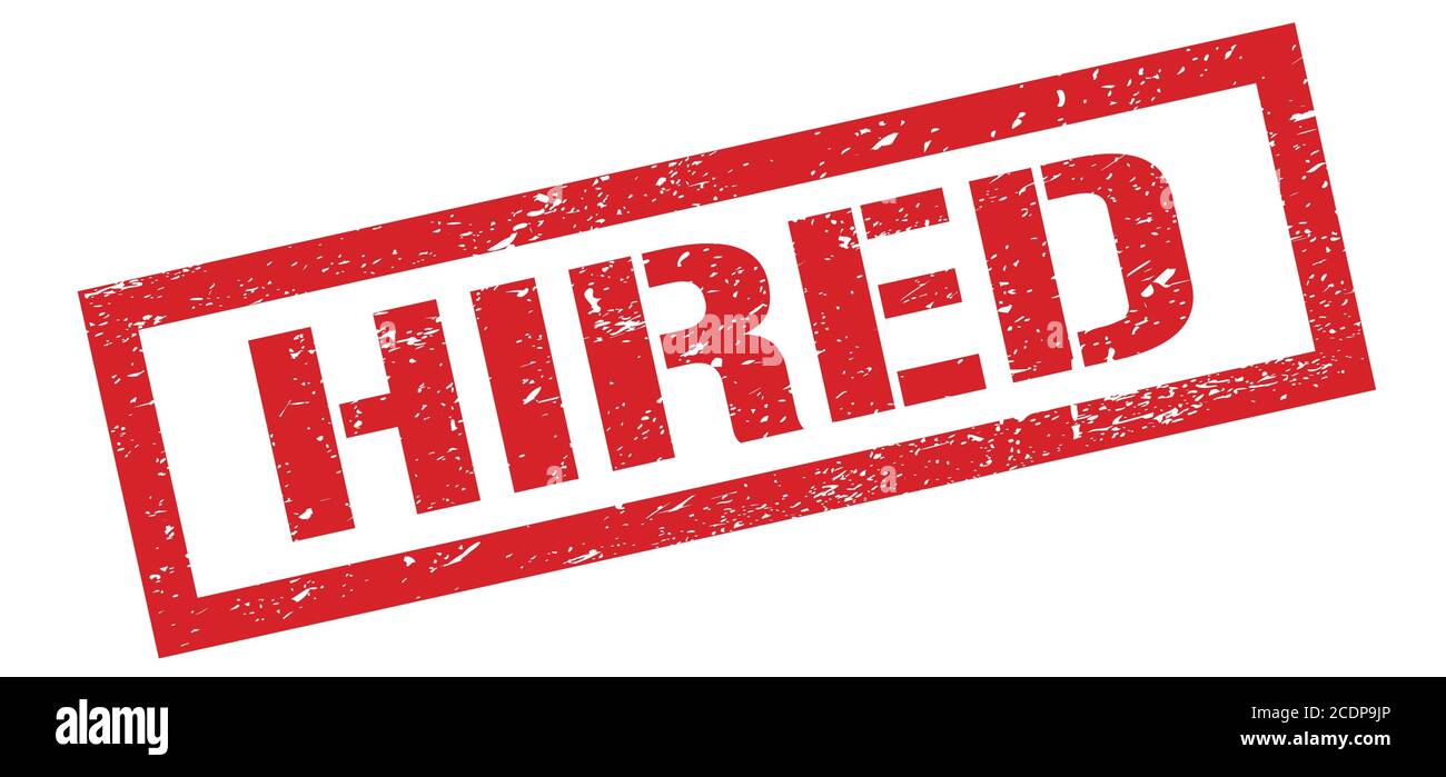 Hired stamp hi-res stock photography and images - Alamy