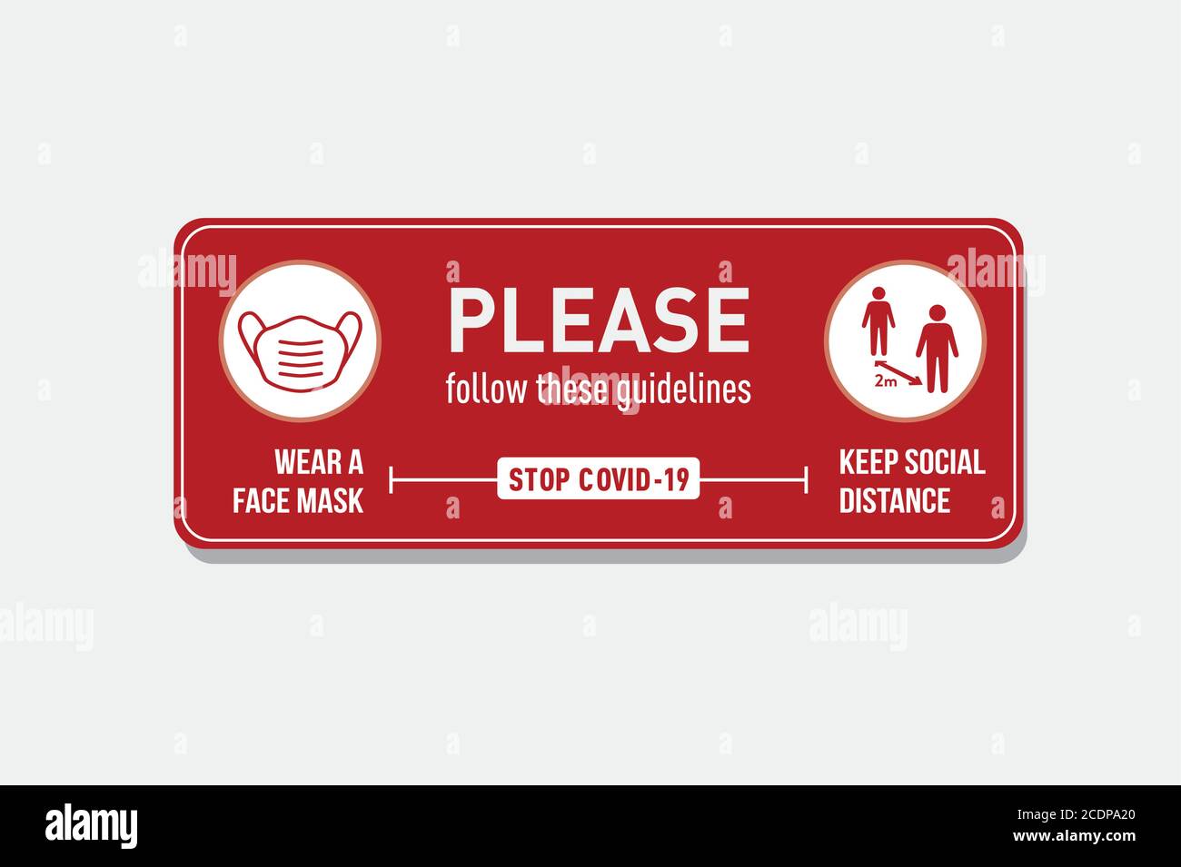 Please wear face mask and keep social distance. Notice board. Wall ...