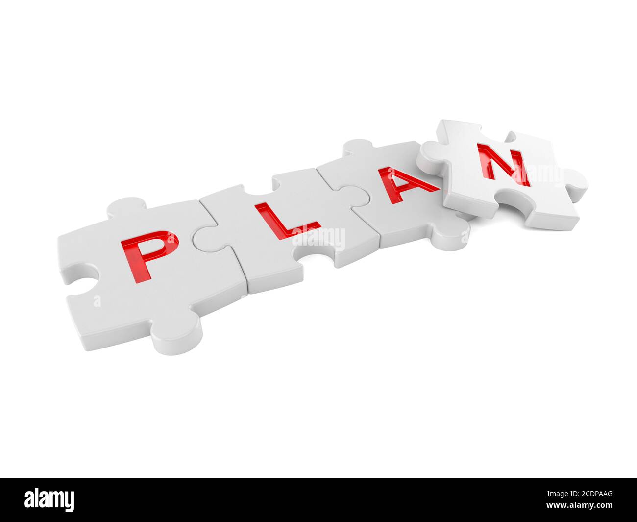 Matching puzzle on white Cut Out Stock Images & Pictures - Alamy