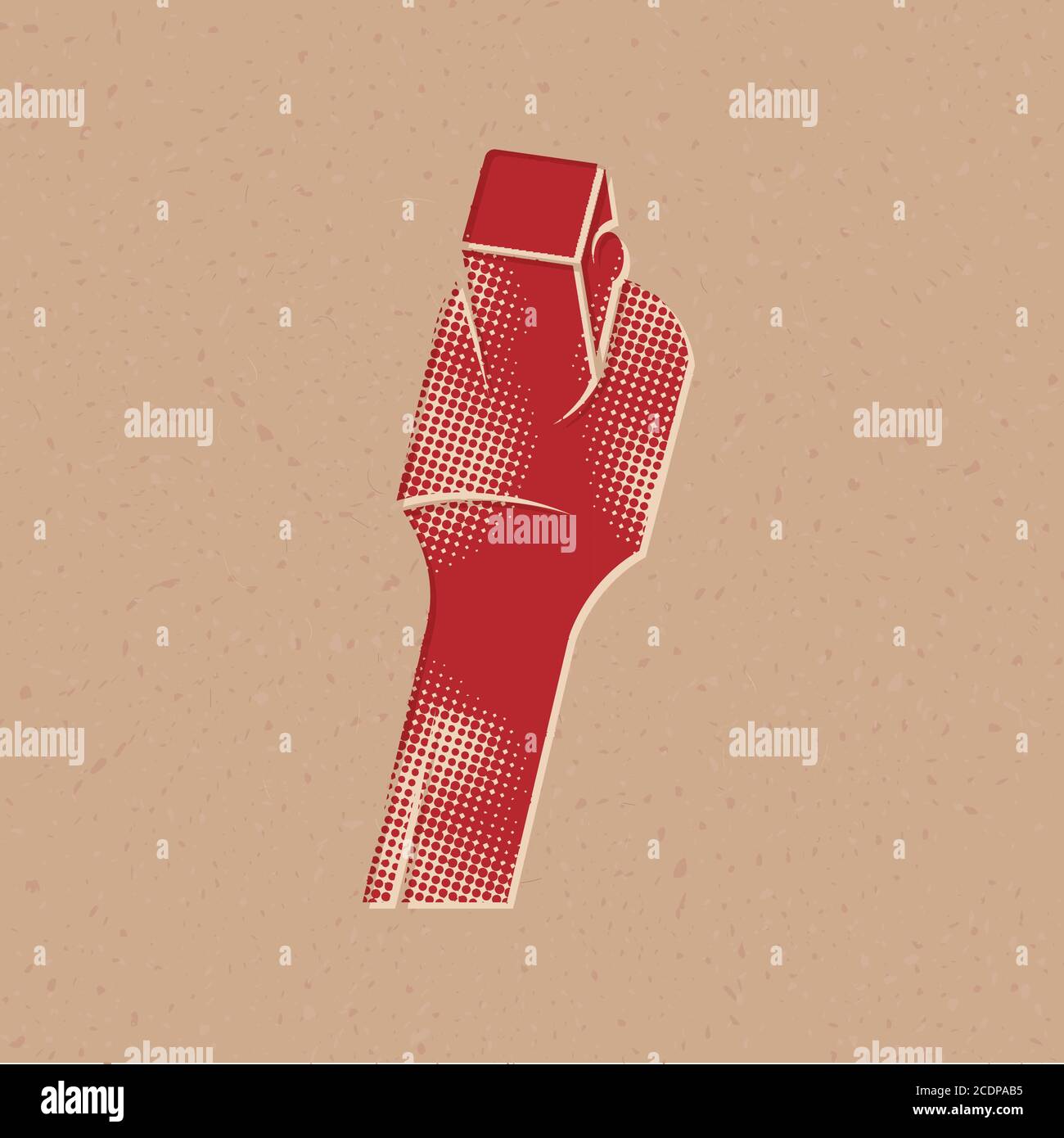 Breaker bar icons in halftone style. Automotive vehicle maintenance ...