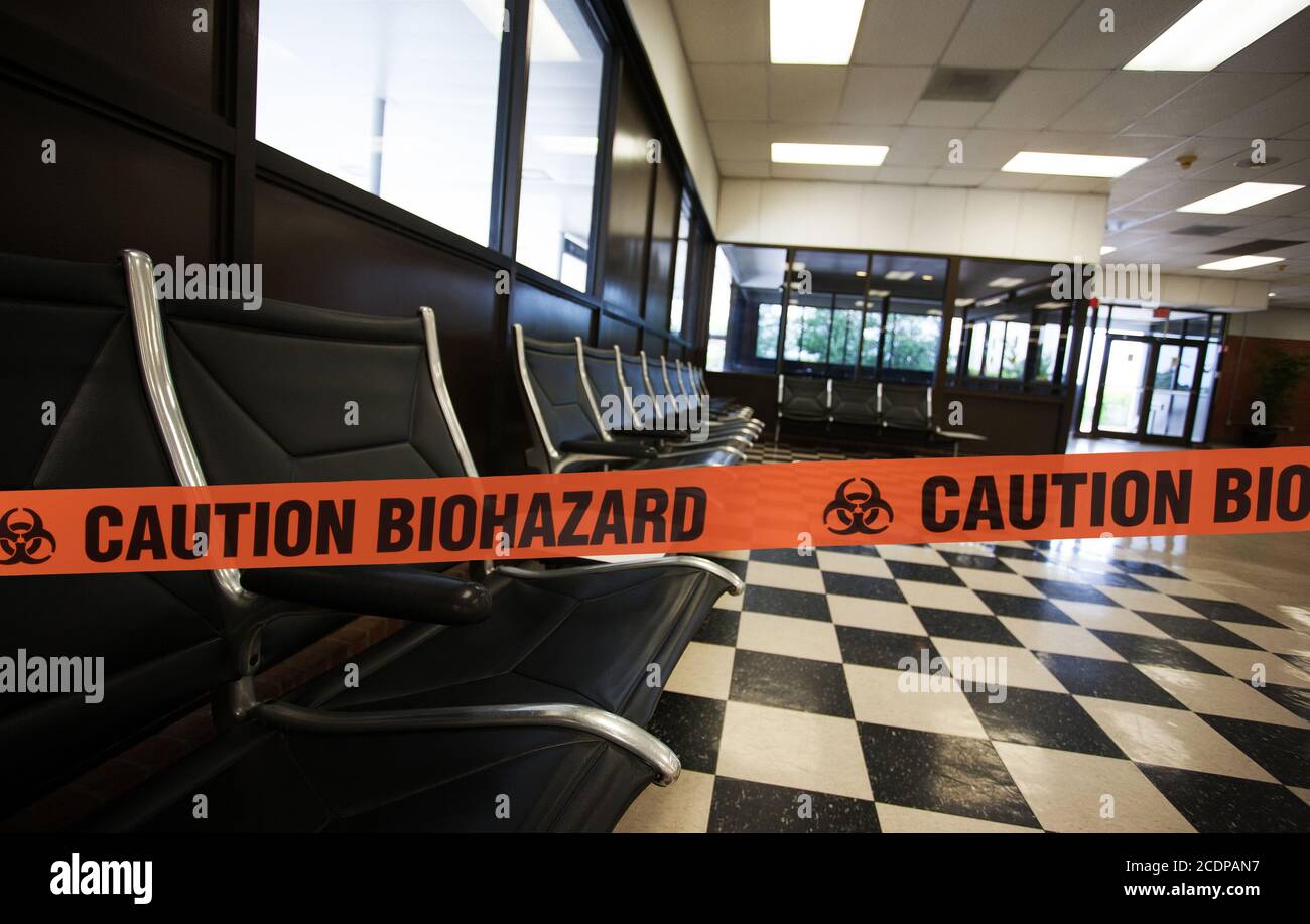 Floor hazard tape hi-res stock photography and images - Alamy