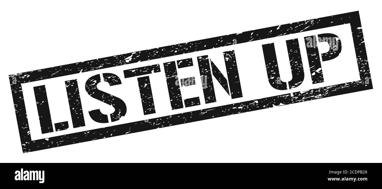 Listen up word hi-res stock photography and images - Alamy