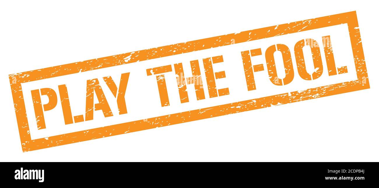 Play the fool stamp hi-res stock photography and images - Alamy