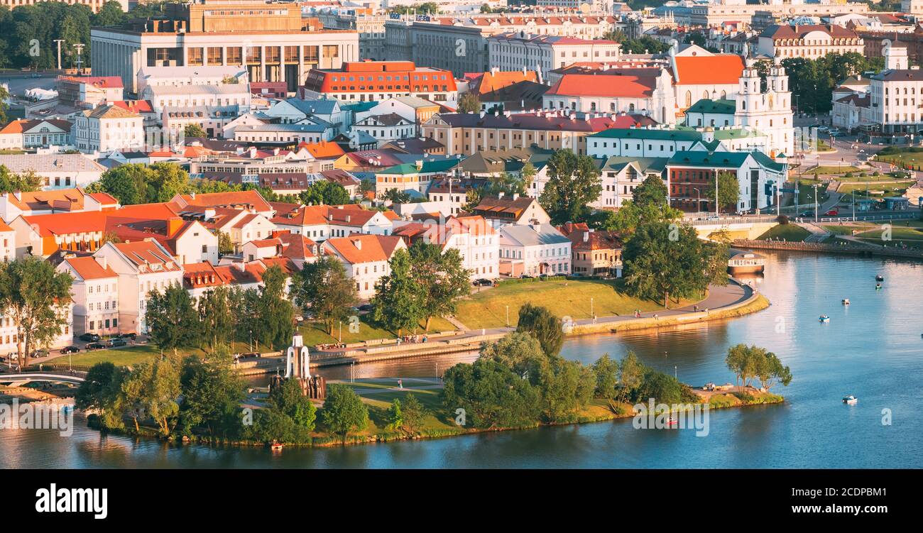 Belarus summer sunset minsk center hi-res stock photography and images ...