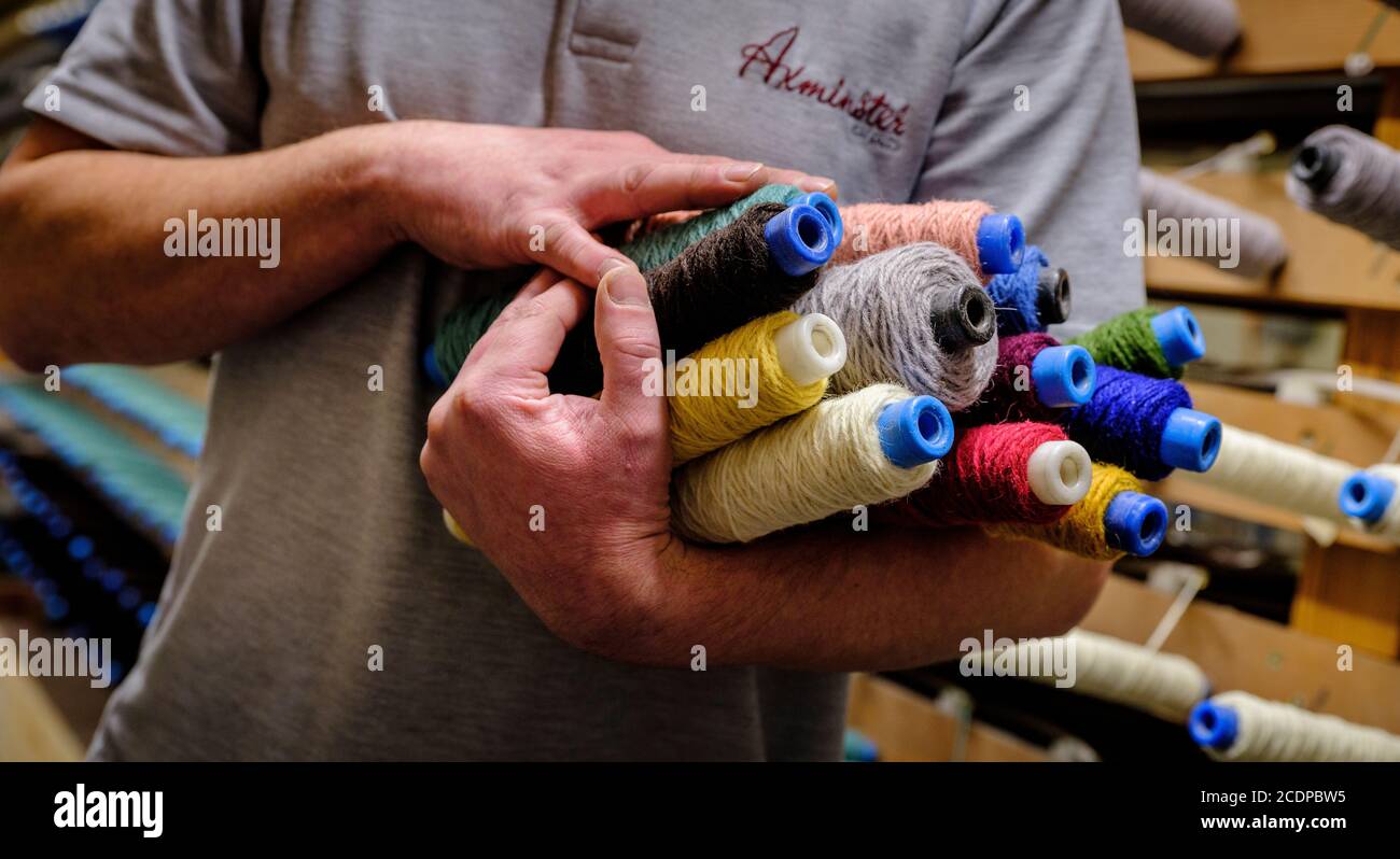 Axminster carpet factory interior photographed in 2018 Stock Photo - Alamy