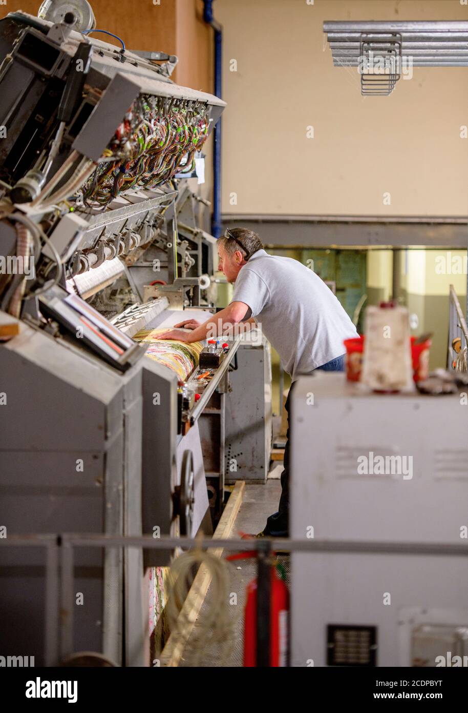 Axminster carpet factory interior photographed in 2018 Stock Photo - Alamy