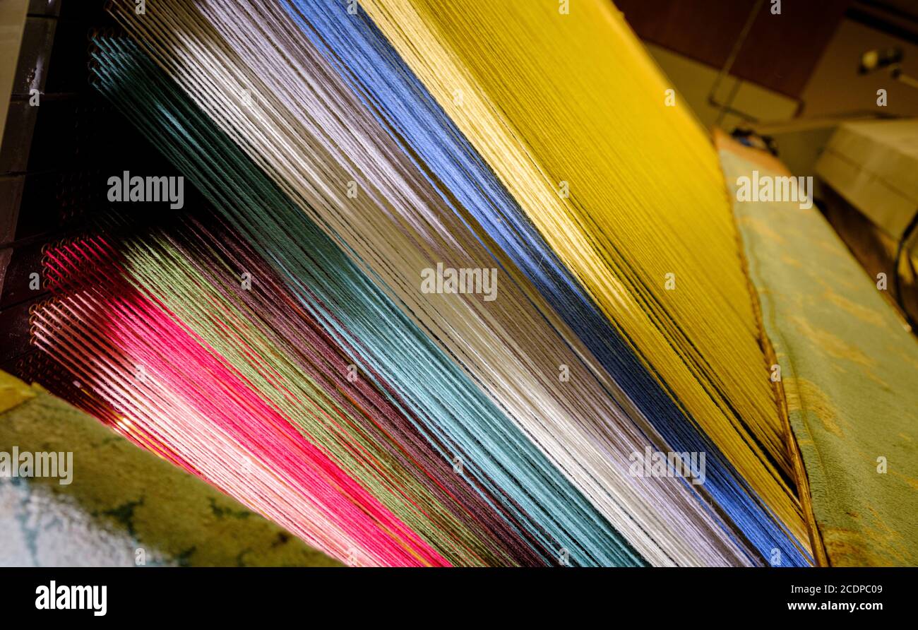 Carpet weaving machines hi-res stock photography and images - Alamy