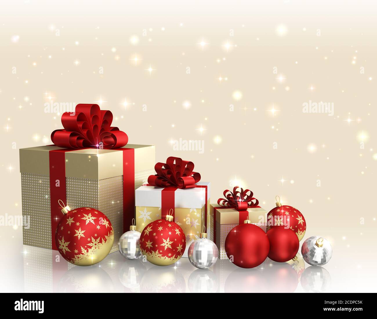 Christmas theme with free space for text Stock Photo - Alamy