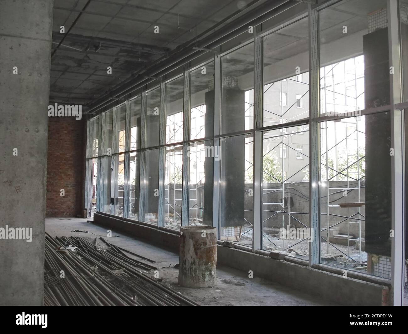 Frame Building Inside Stock Photo - Alamy