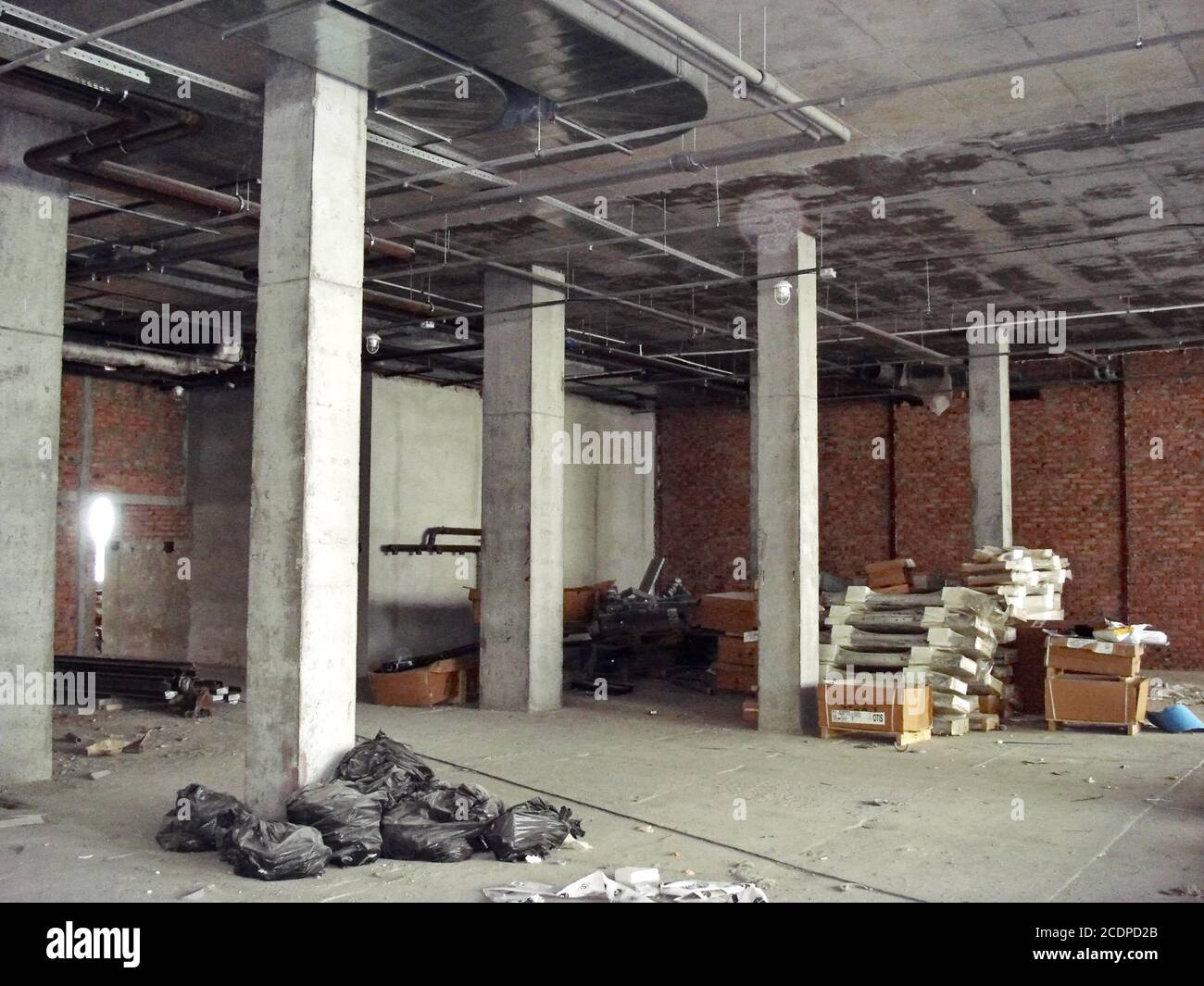 Frame Building Inside Stock Photo - Alamy