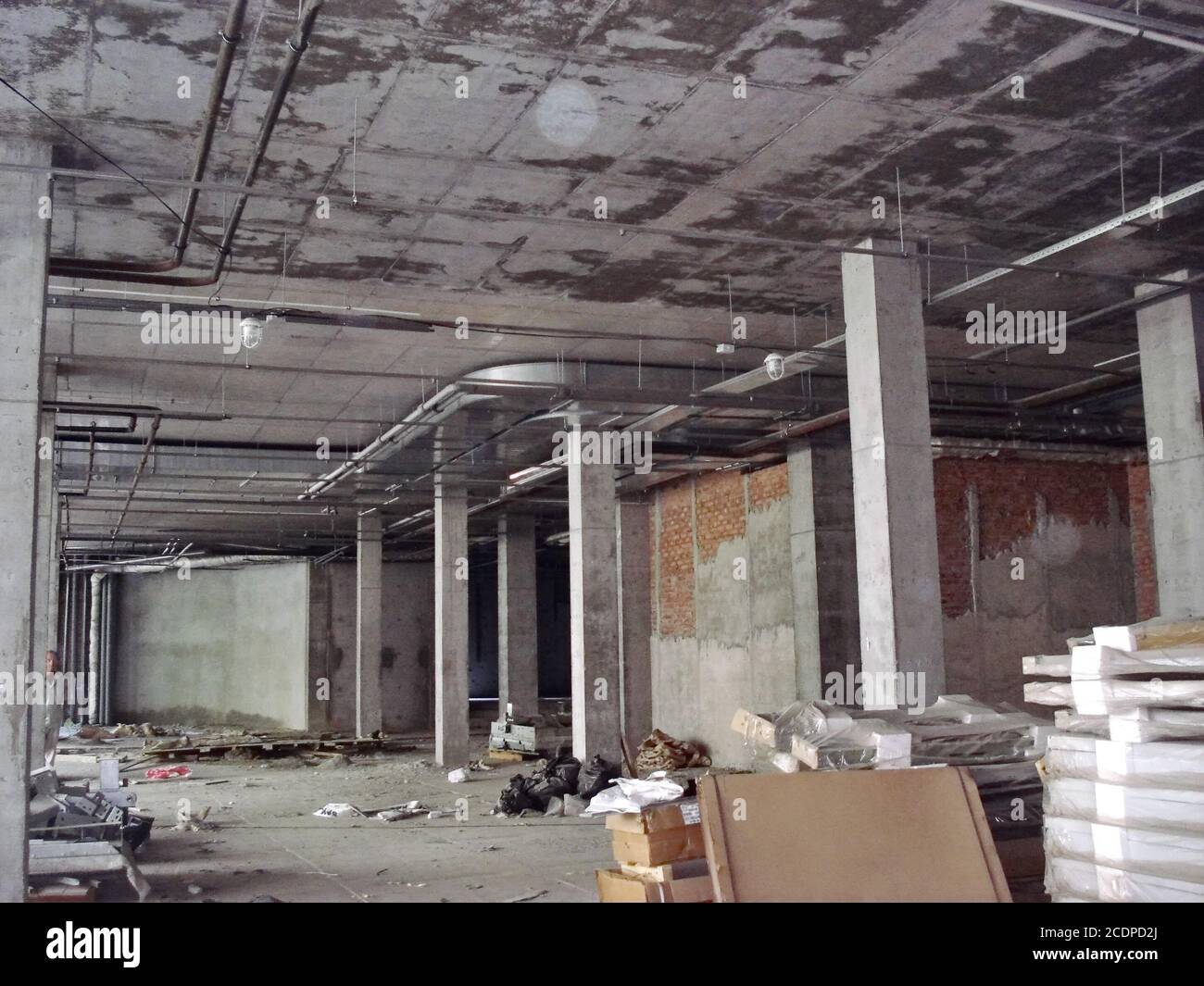Frame Building Inside Stock Photo - Alamy